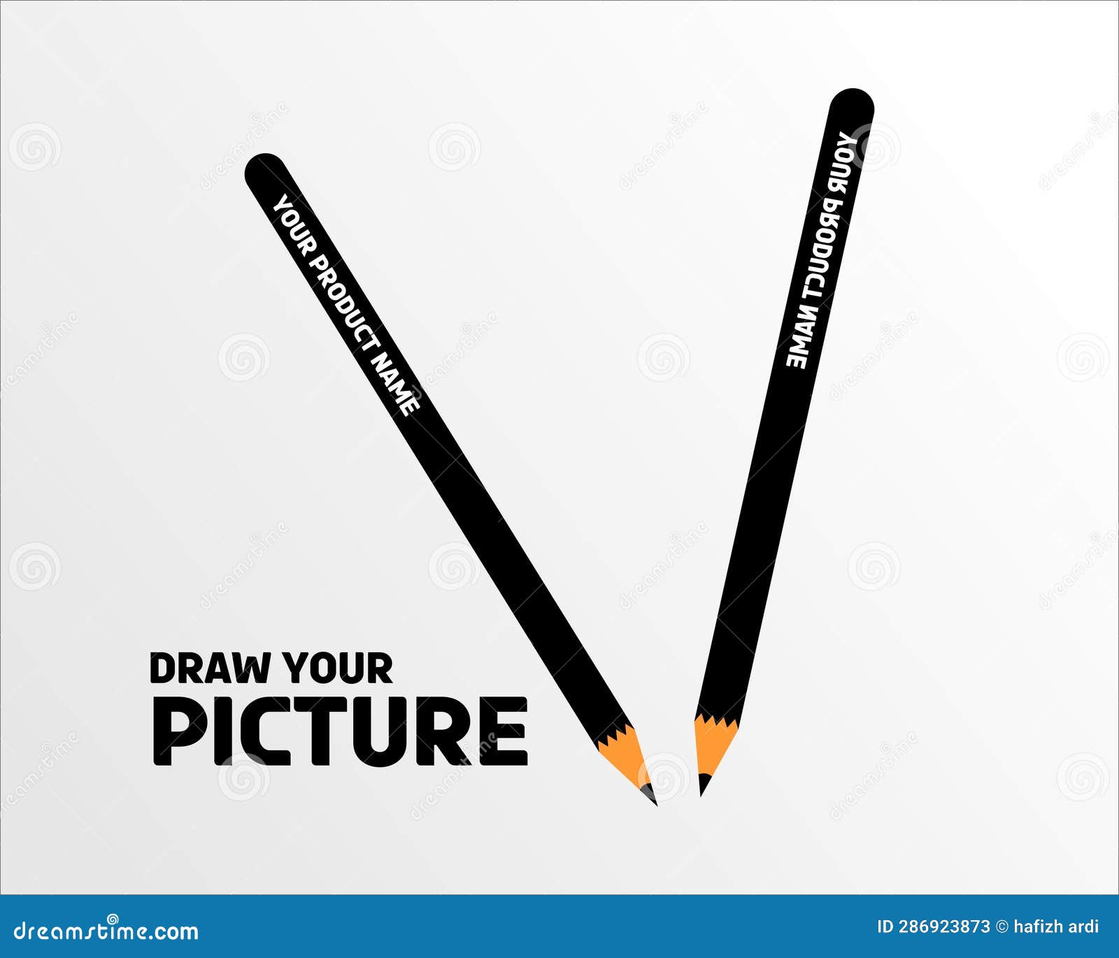 Two Pencil Vector Illustration Stock Vector - Illustration of education ...