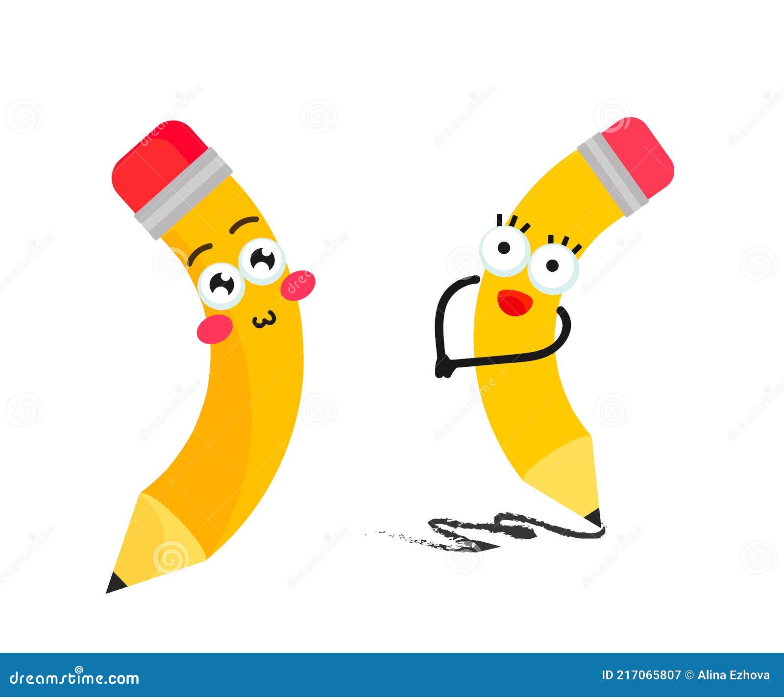 Two Pencils on a White Background. Symbol Stock Vector - Illustration ...