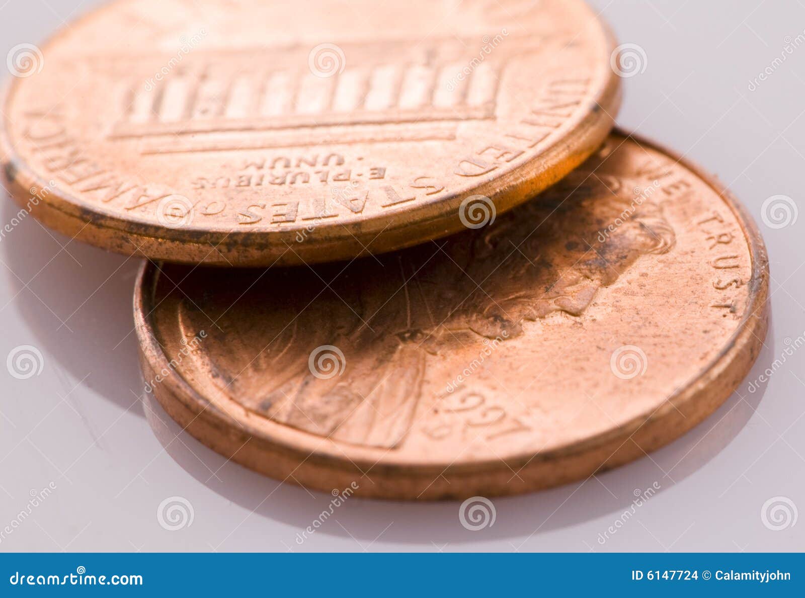 Two Pennies stock photo. Image of thought, pennies, macro - 6147724