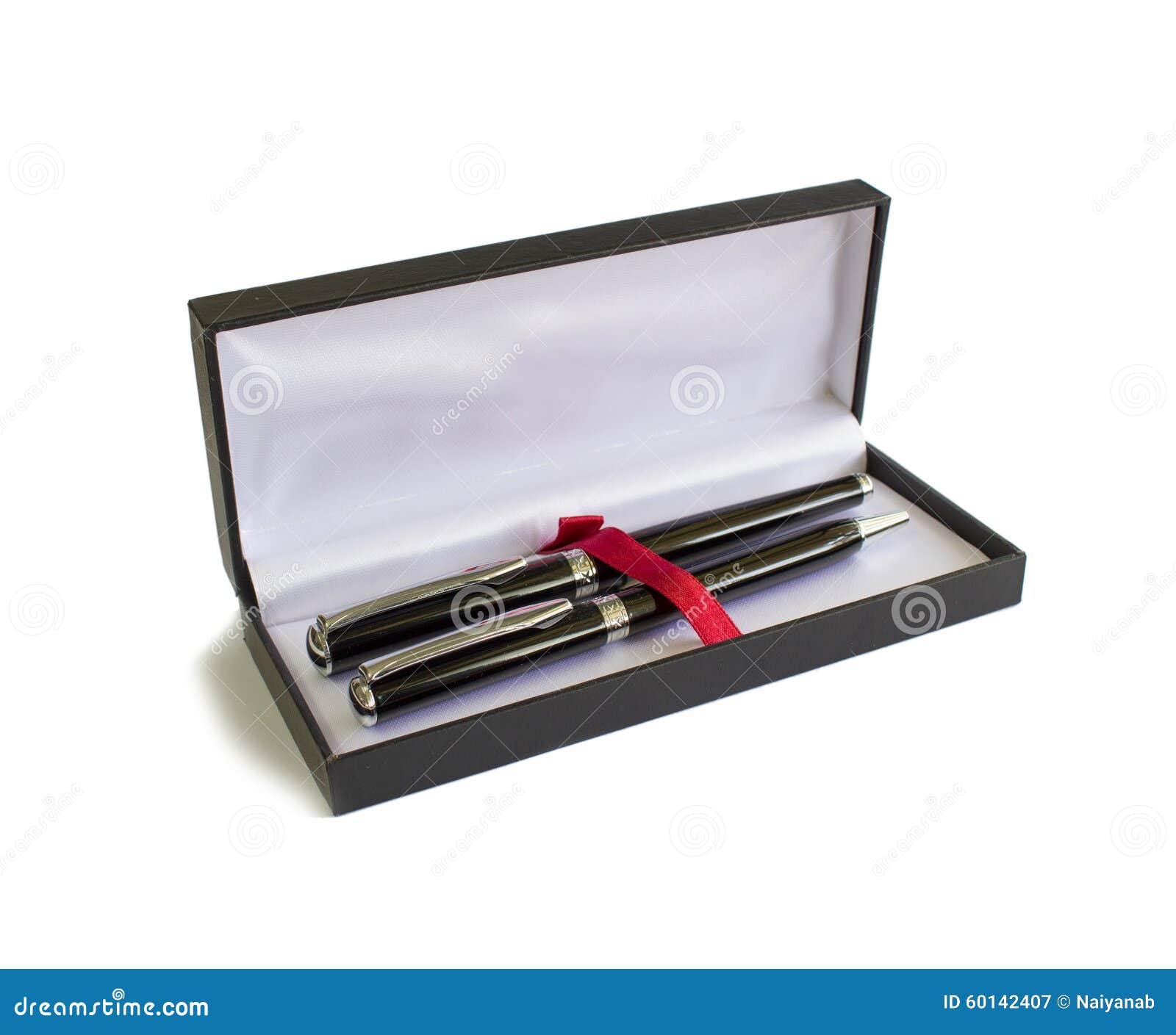 Two pens in a gift box stock image. Image of style, wealth - 60142407