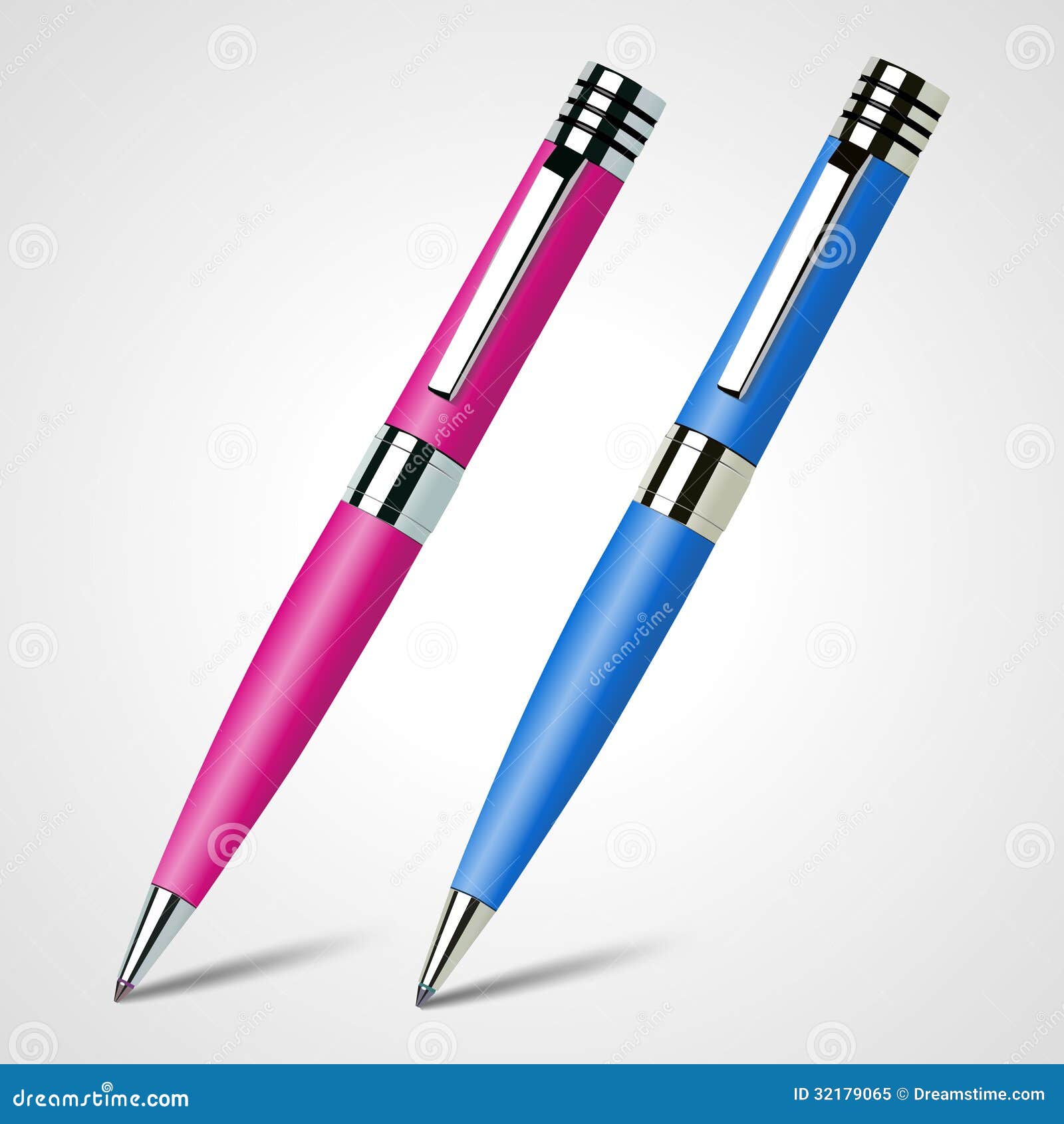 Two pens stock vector. Illustration of closeup, report - 32179065