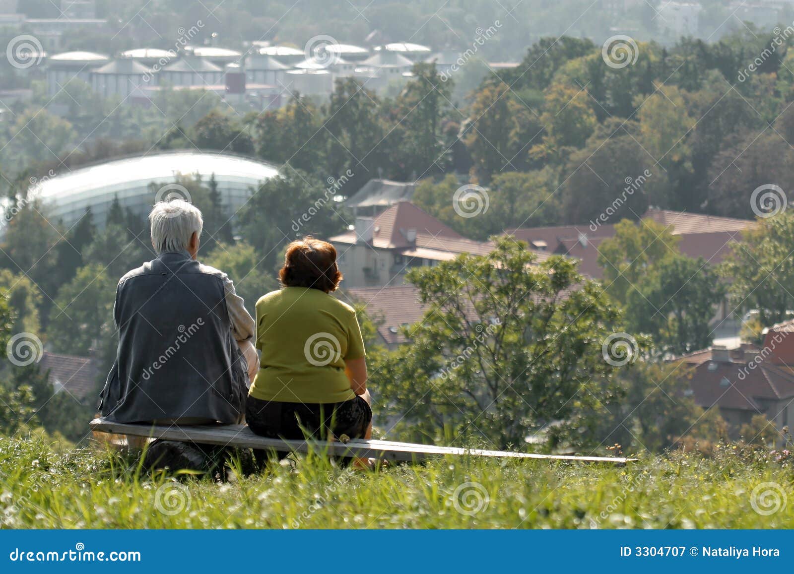 Two people on bench stock image. Image of sunny, leisure - 3304707