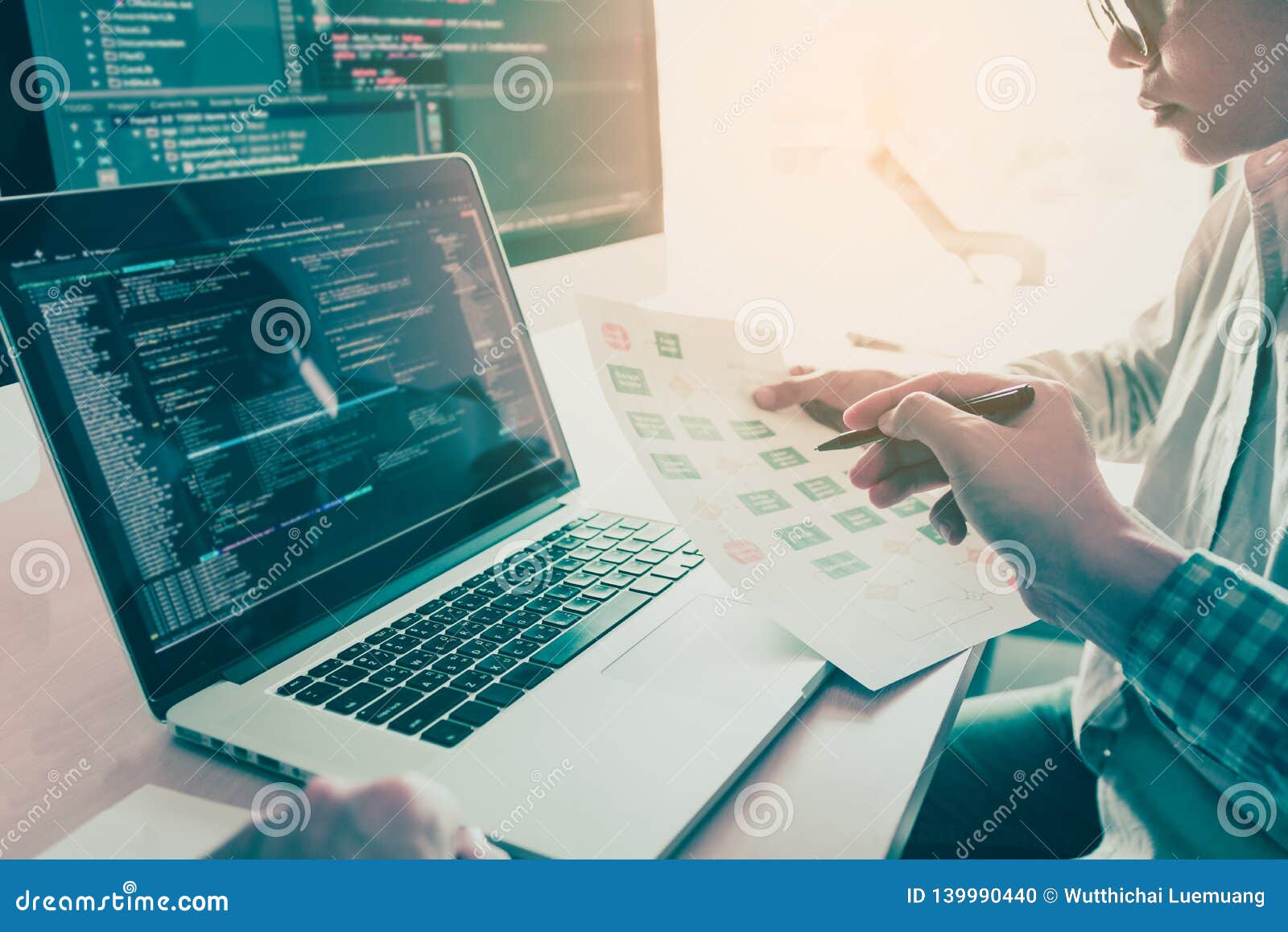 Two People Coding Code Program Programming Developer Computer Web ... Two People Coding Code Program Programming Developer Computer Web ...