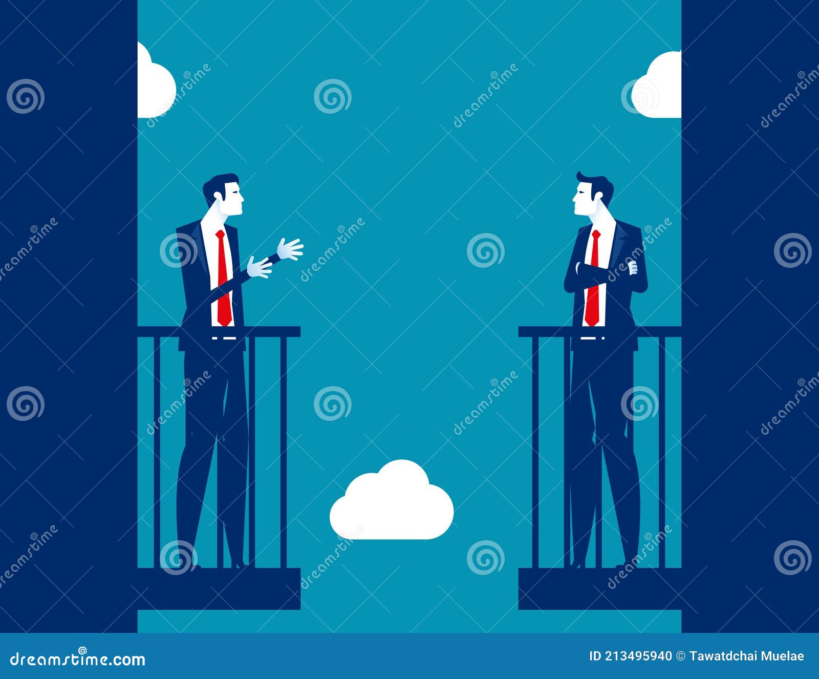 Communicating From Distance Stock Illustration | CartoonDealer.com ...