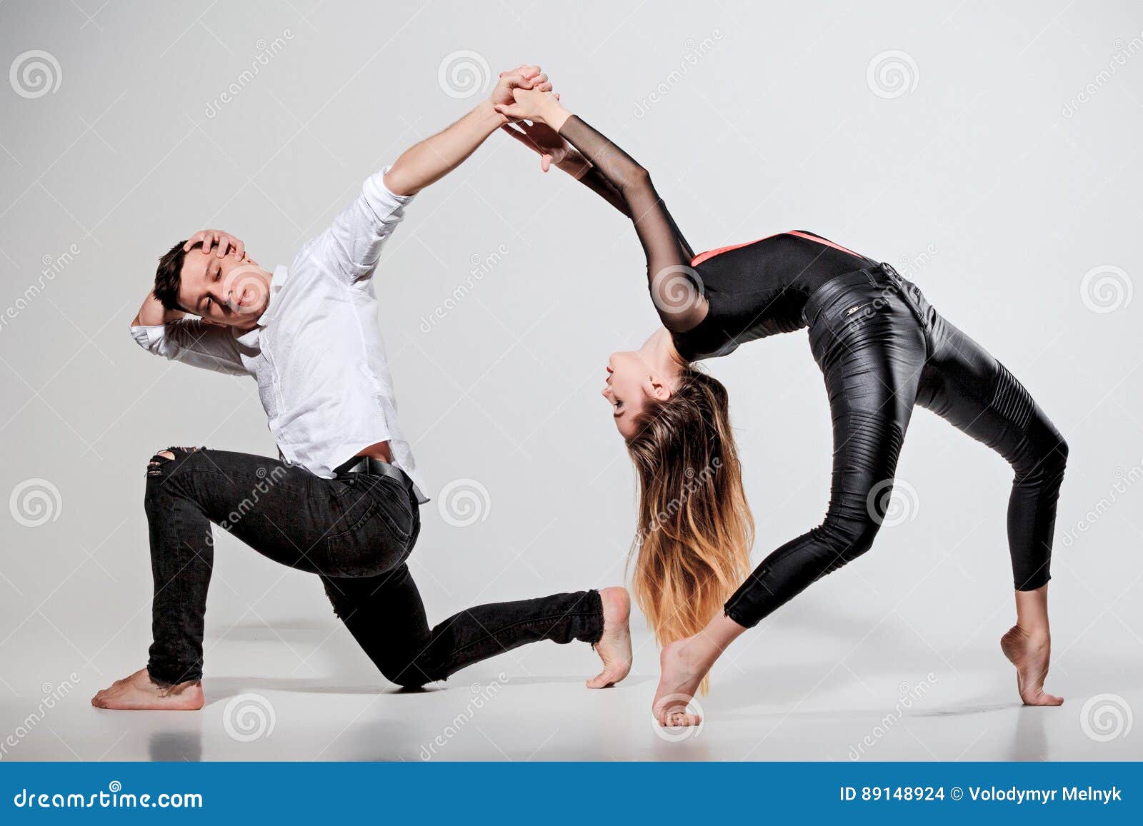 Two people dancing stock photo. Image of exercise, acrobat - 89148924