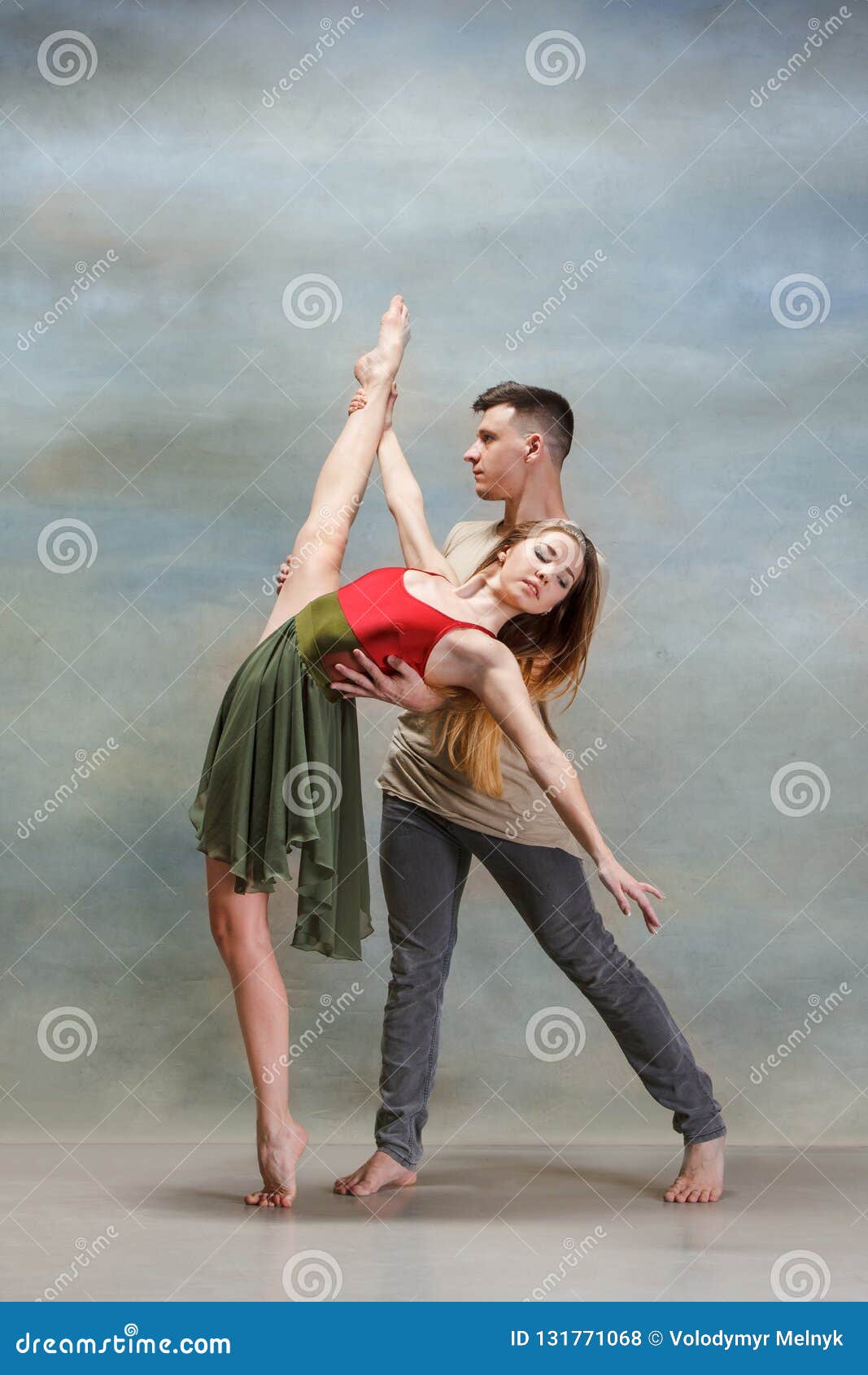 Two people dancing stock photo. Image of choreography - 131771068