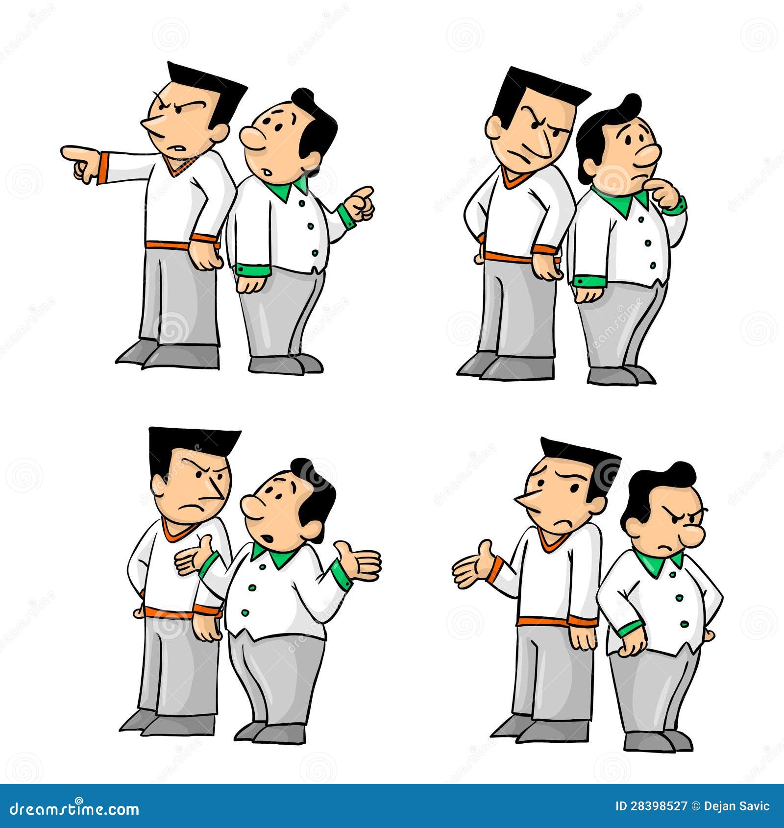 Two People In Different Situations Royalty-Free Stock Photography ...