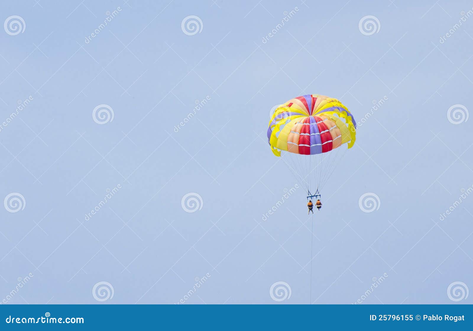 Two People Doing Paragliding Stock Image - Image of parachute, glider ...