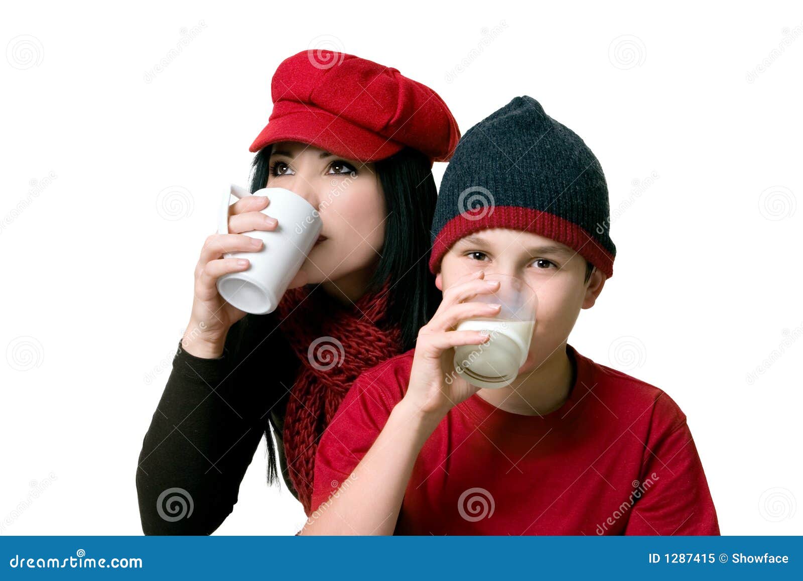 Two People Drinking Beverages Stock Image - Image of health, wellbeing ...