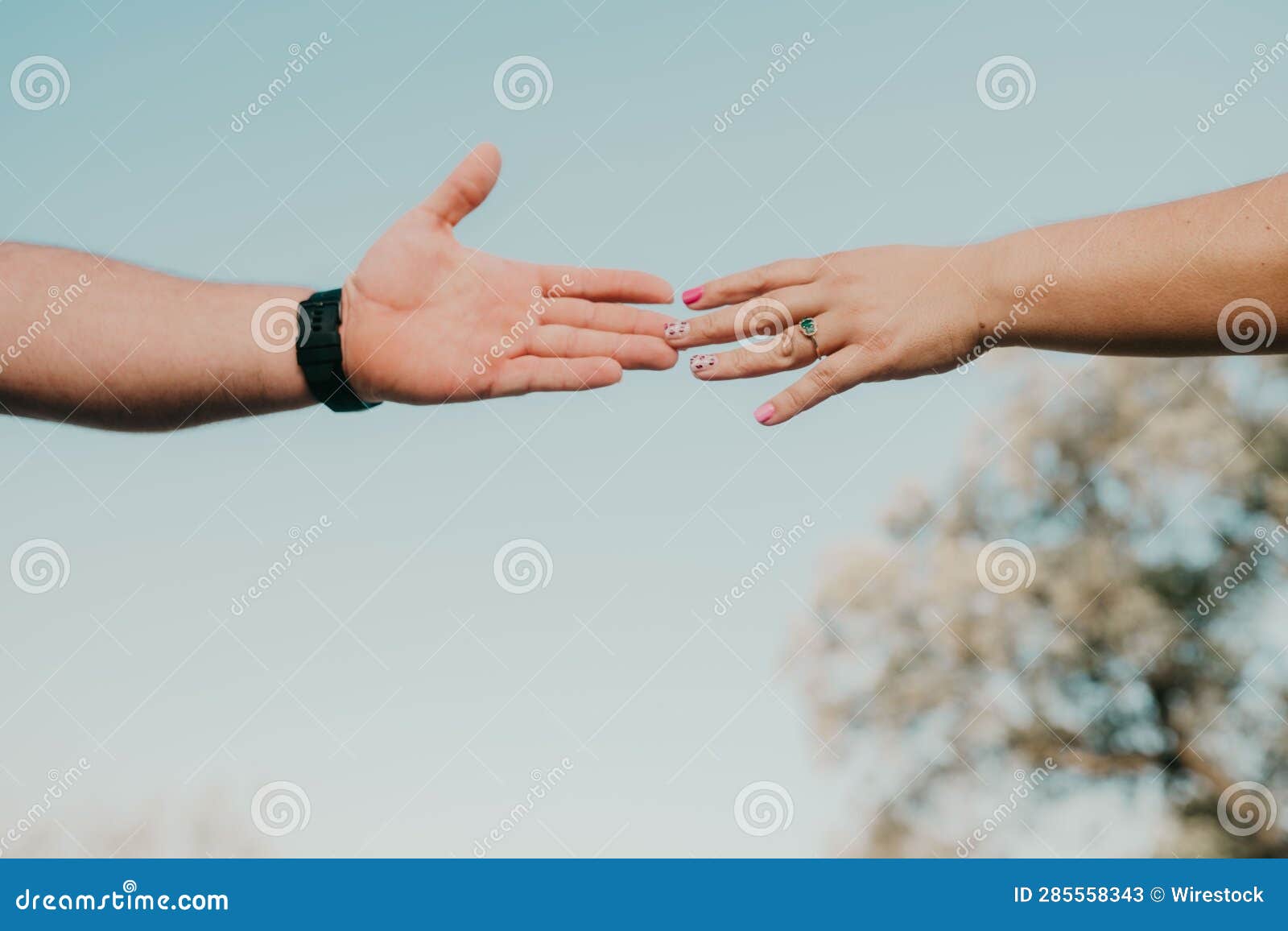 People S Hands Touching One Another with Both Their Hands Stock Image ...