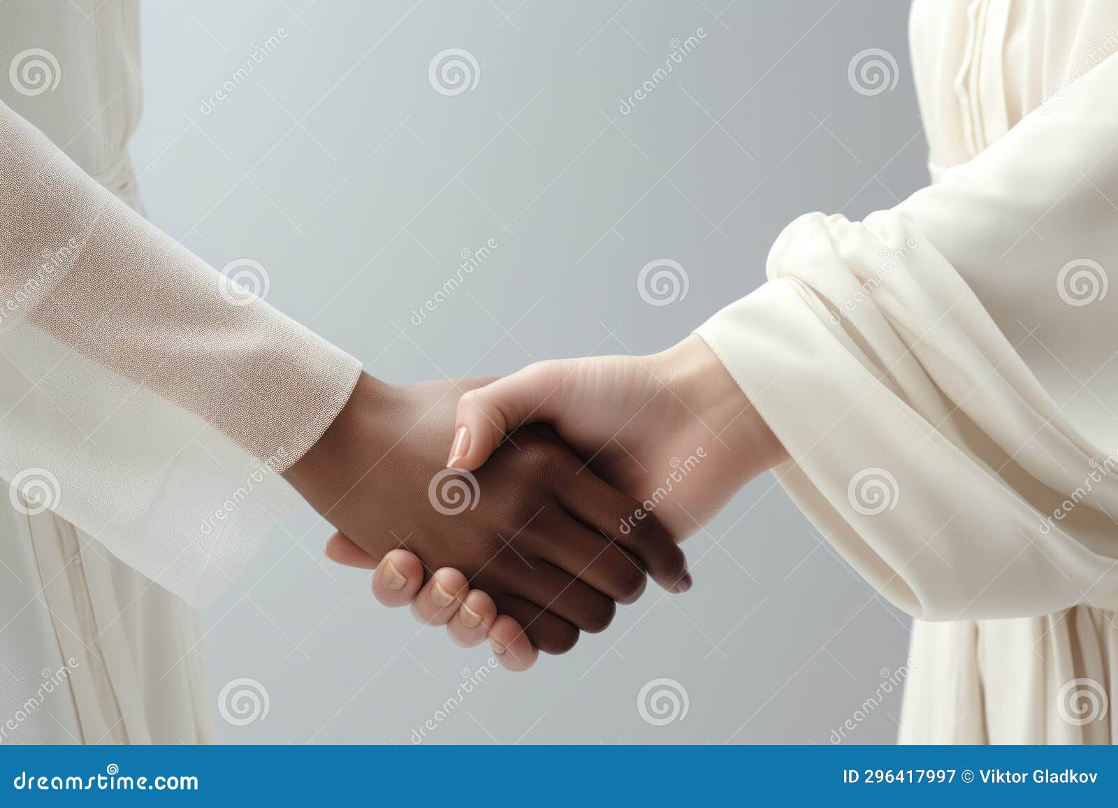 Two People Expressing Unity and Affection Hold Hands in a Peaceful ...