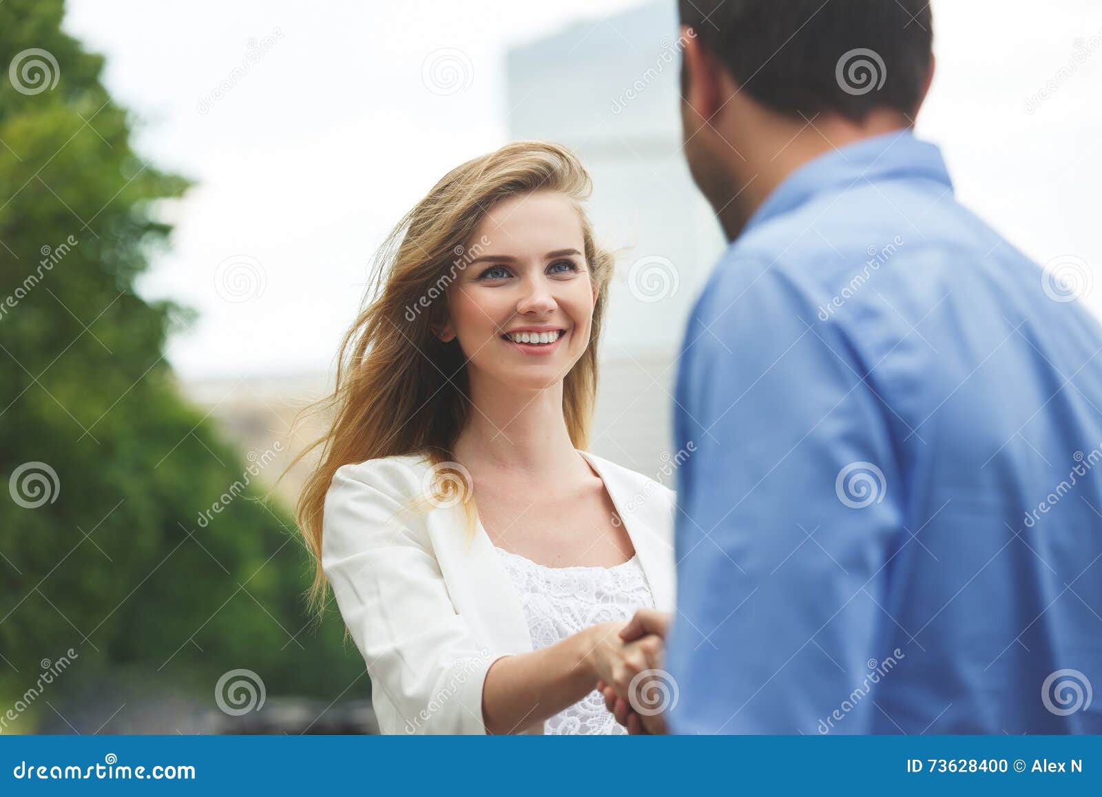 Two People Give Handshake after Agreement. Stock Photo - Image of hand ...