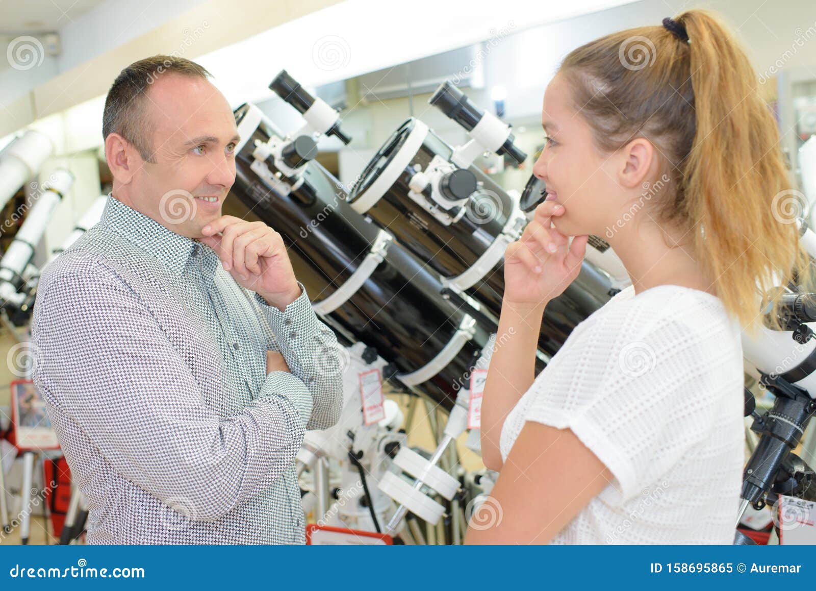 Two People Having Conversation Stock Image - Image of interest ...