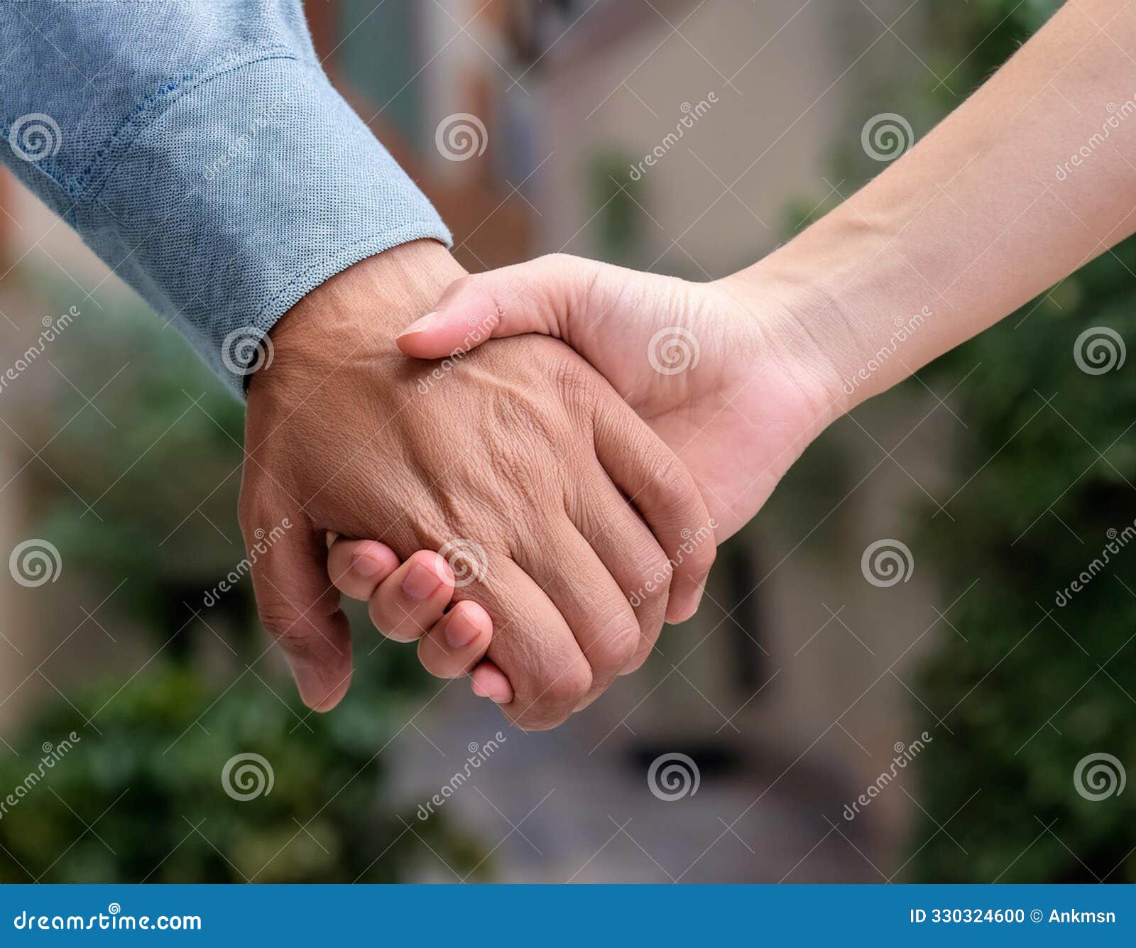 Two People Holding Hands, Symbolizing a Close Relationship, Intimacy ...