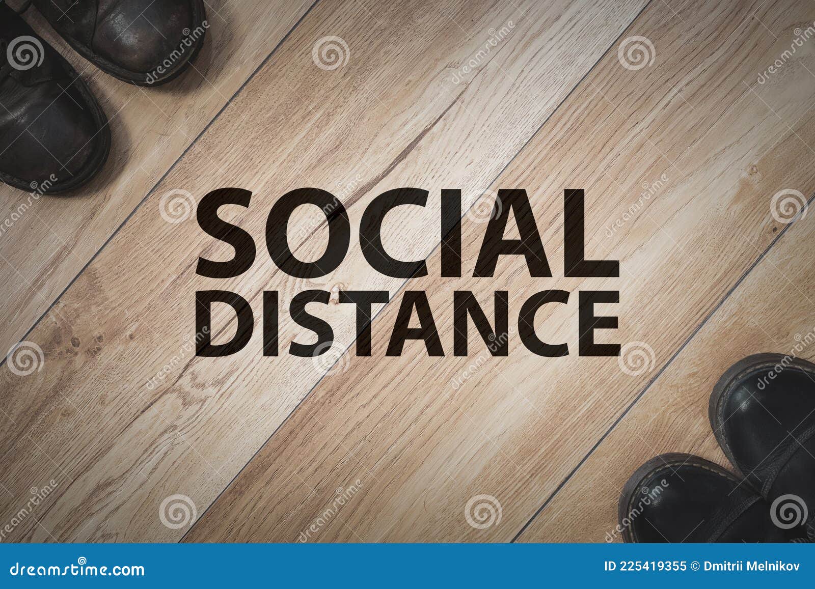 Two People Keep Spaced between Each Other for Social Distancing ...
