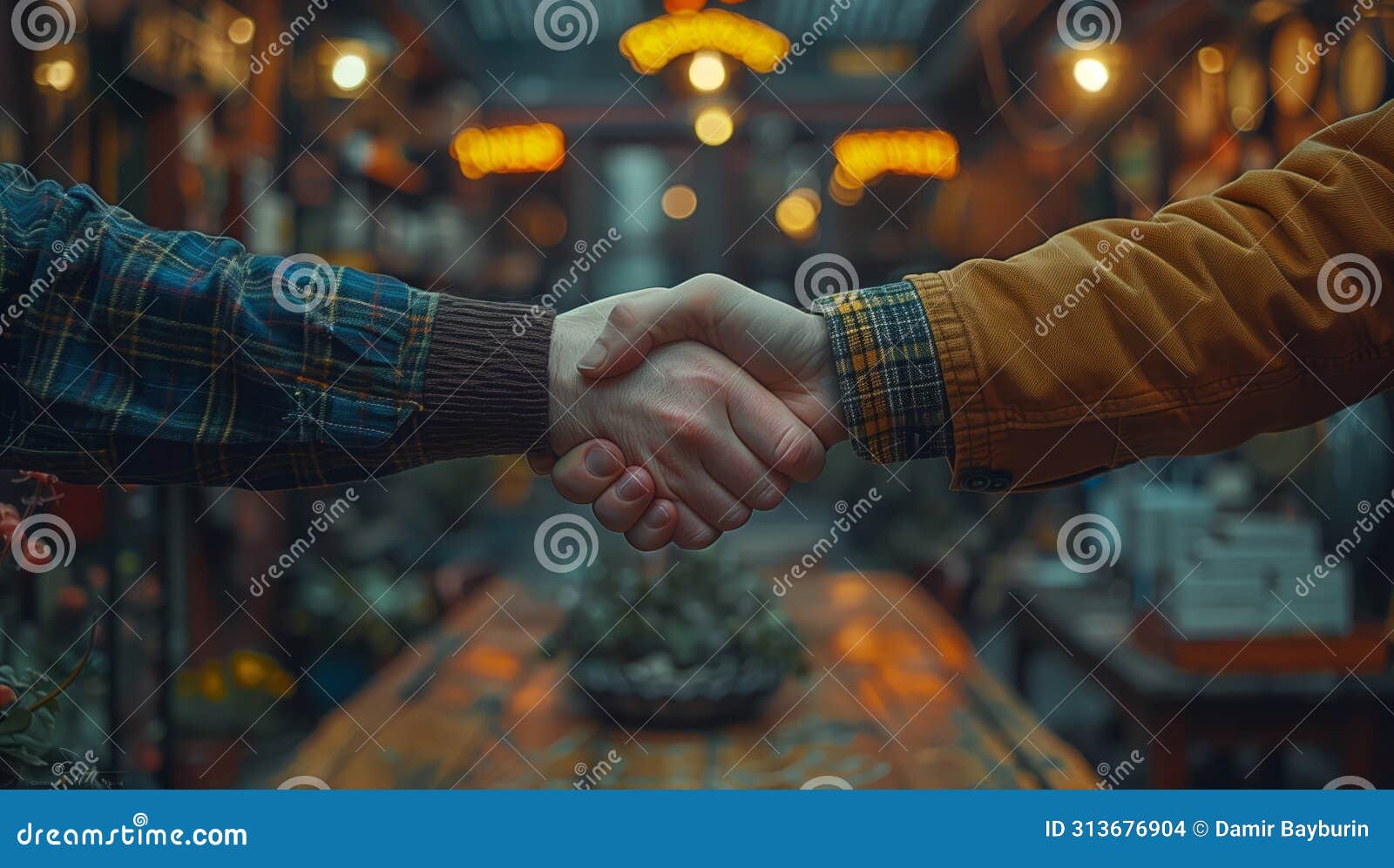 Two People are Making a Handshake Gesture at an Event Stock Photo ...