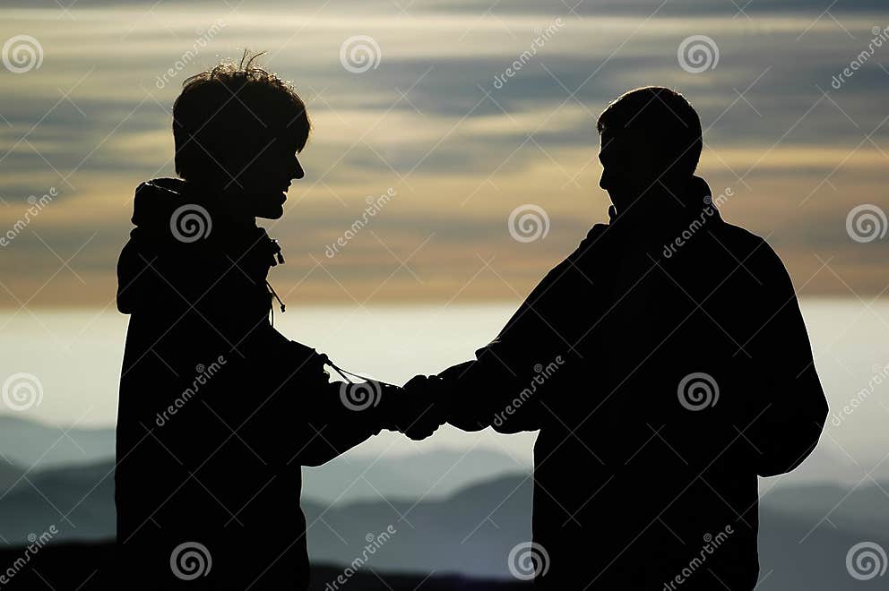 Two people at Omu shelter stock image. Image of human, adult - 39739
