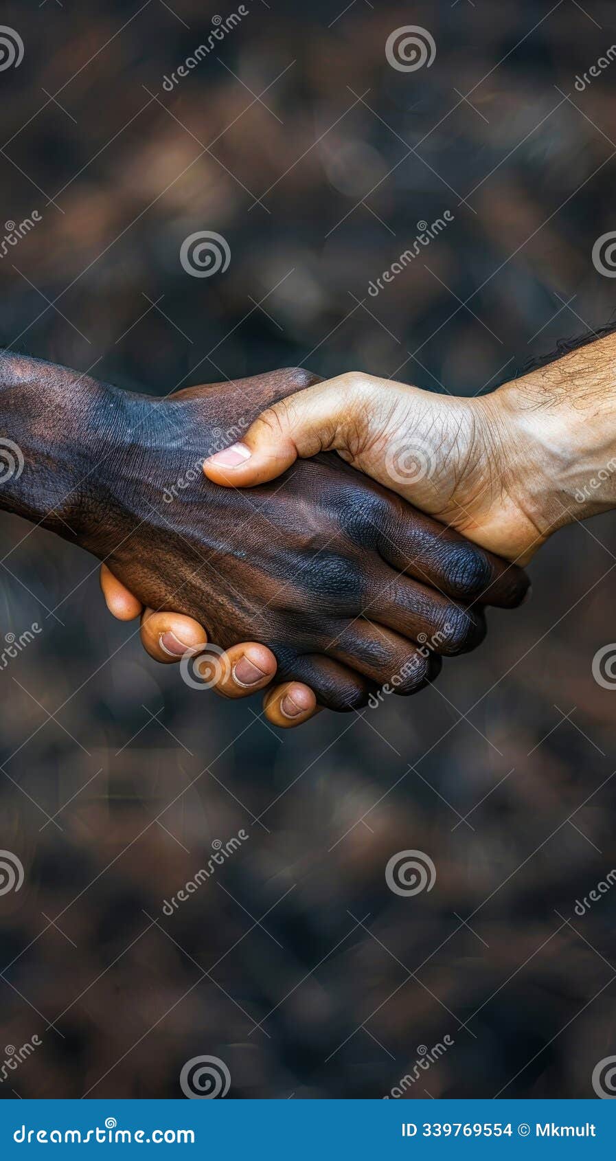 Two People Shake Hands, Symbolizing Loyalty in a Peaceful Outdoor ...