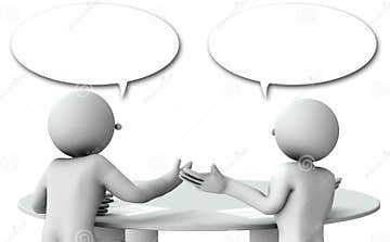 Two People Sitting Side by Side. Discussing the Solution Stock ...