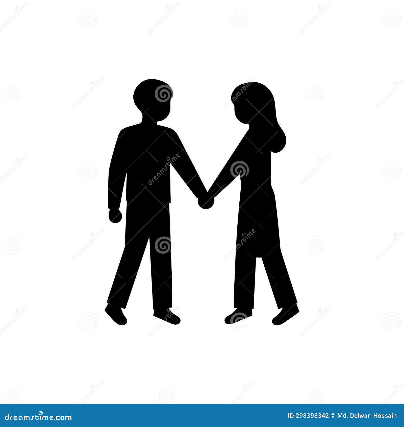 Two People Supporting Each Other Icon Stock Vector - Illustration of ...