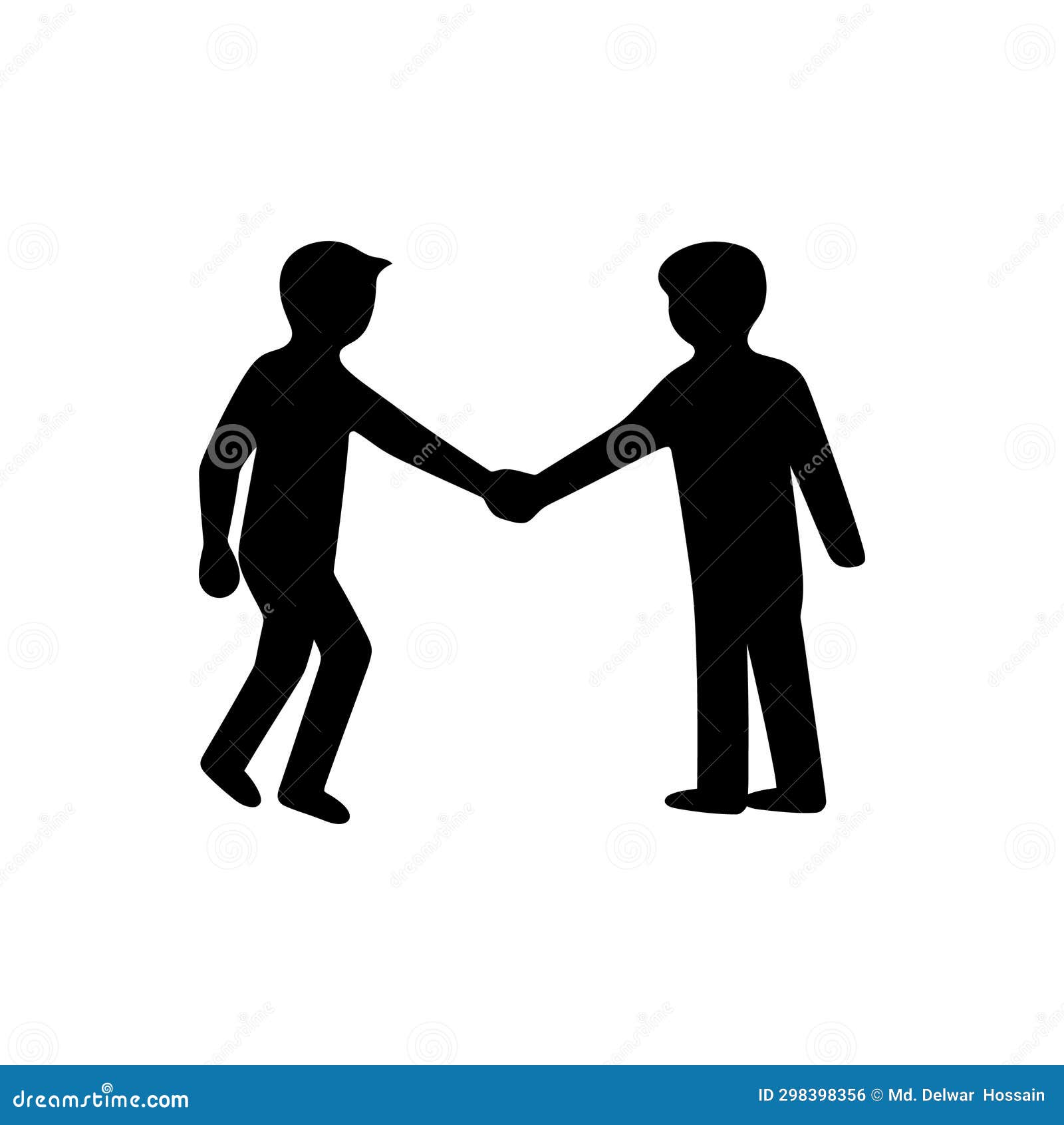 Two People Supporting Each Other Icon Stock Vector - Illustration of ...