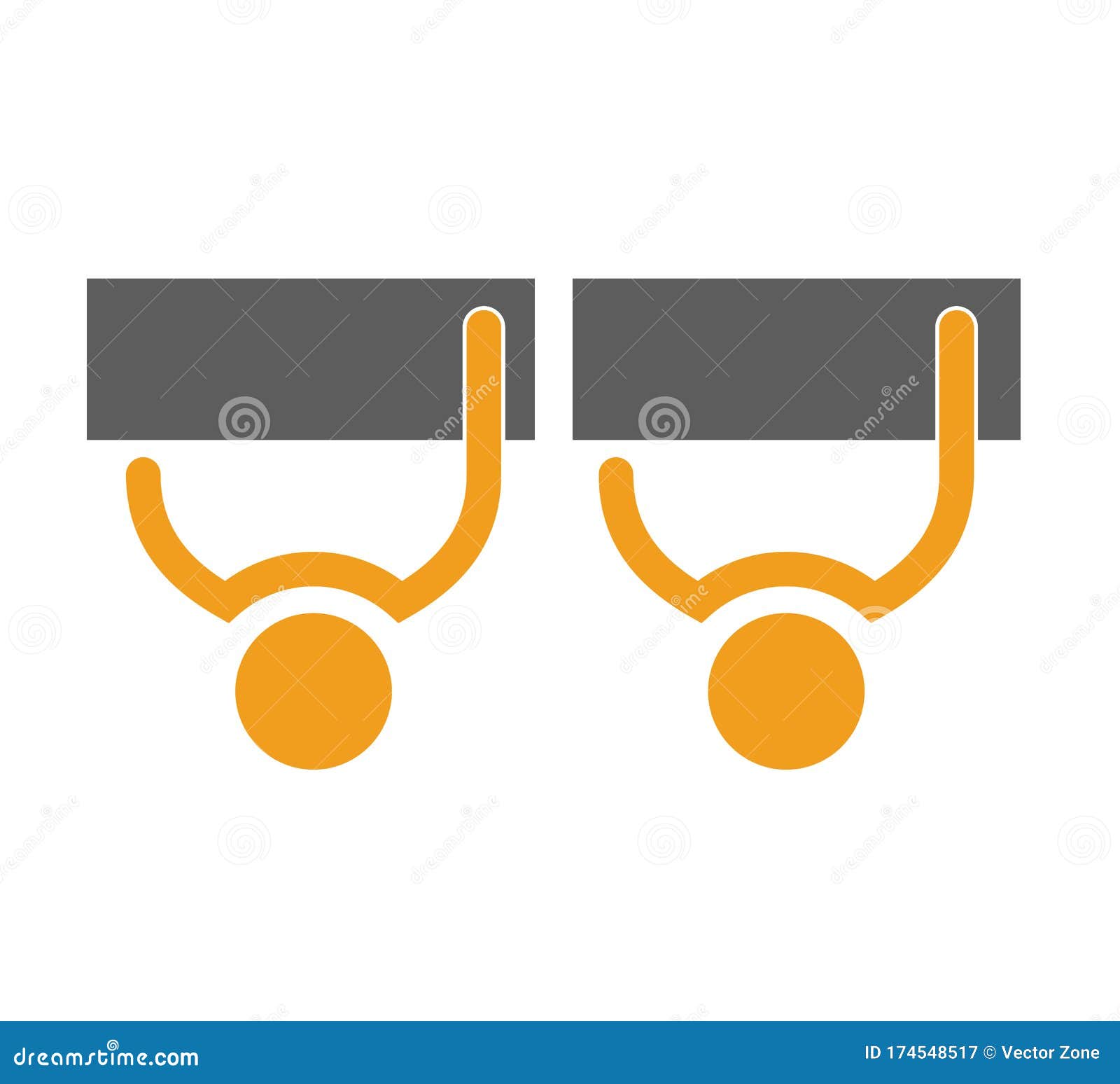 Two People on Table Logo Linked. People Team Logo Vector Stock Vector ...