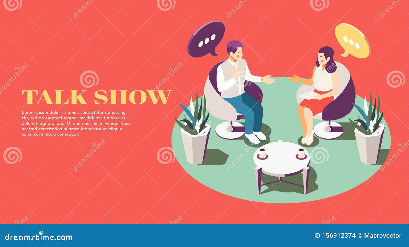 Talk Show, Podcast Icon And Logo Vector Illustration | CartoonDealer ...
