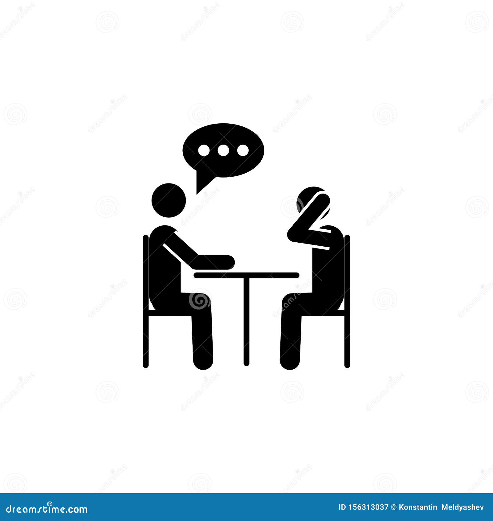 Two People Talking Icon