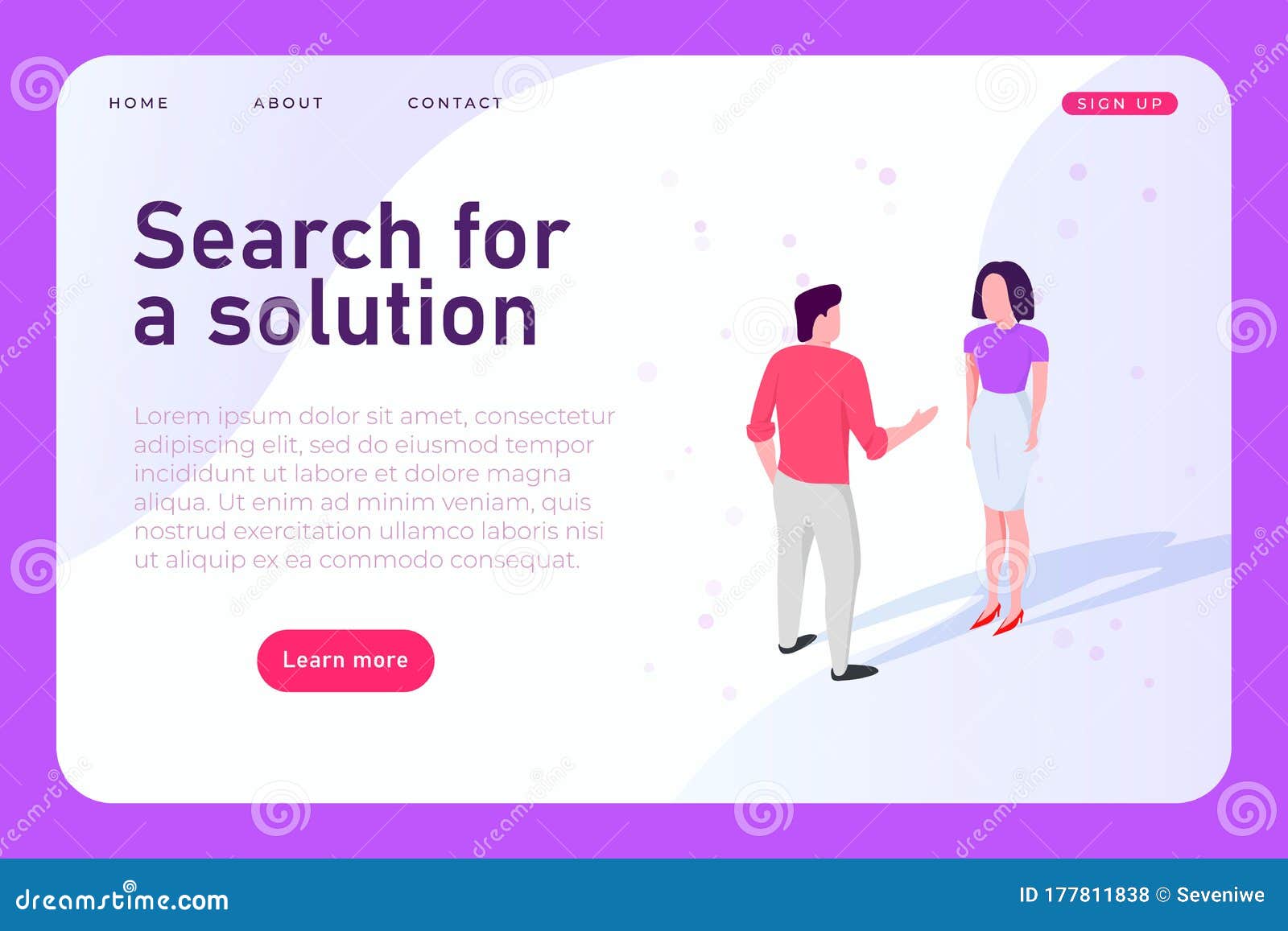 Two People Talking To Searching an Effective Solution. Creative Ideas ...