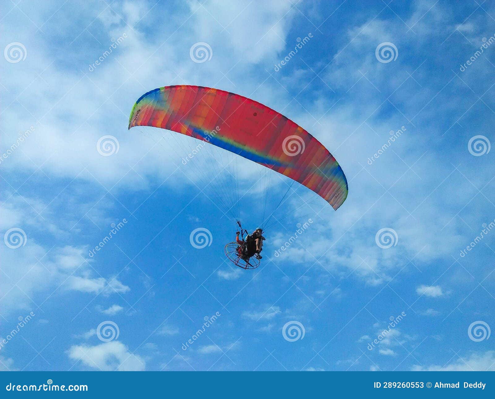 Two People Who Parachute Using a Machine Stock Image - Image of ...