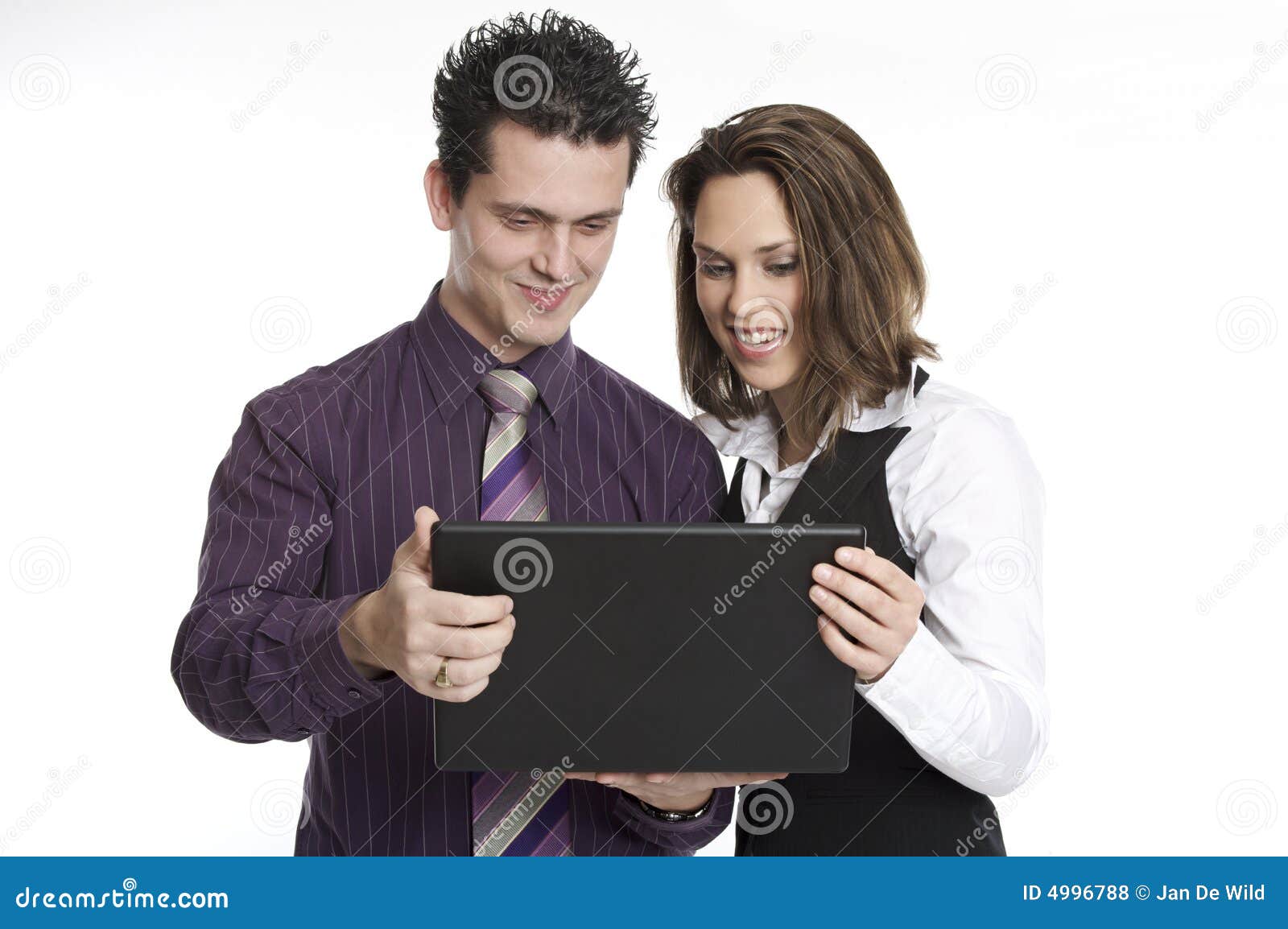 Two people at work stock photo. Image of confident, model - 4996788