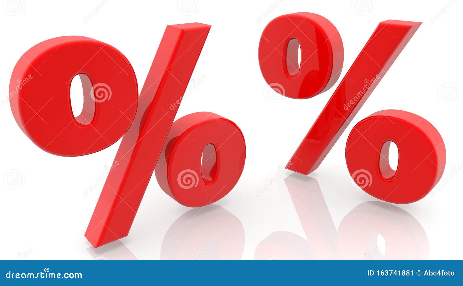 Two percent signs in red stock illustration. Illustration of delight ...