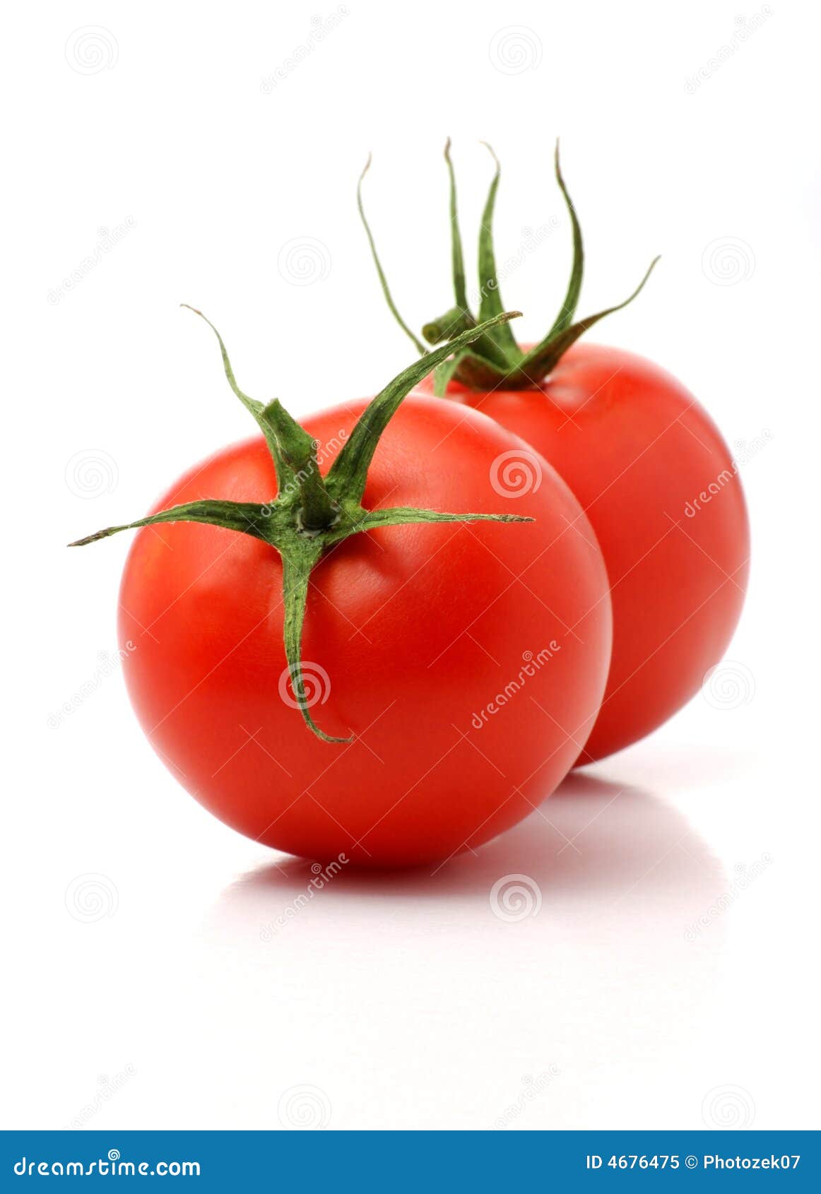 Two Perfect Red Tomatoes stock image. Image of tomatoes - 4676475