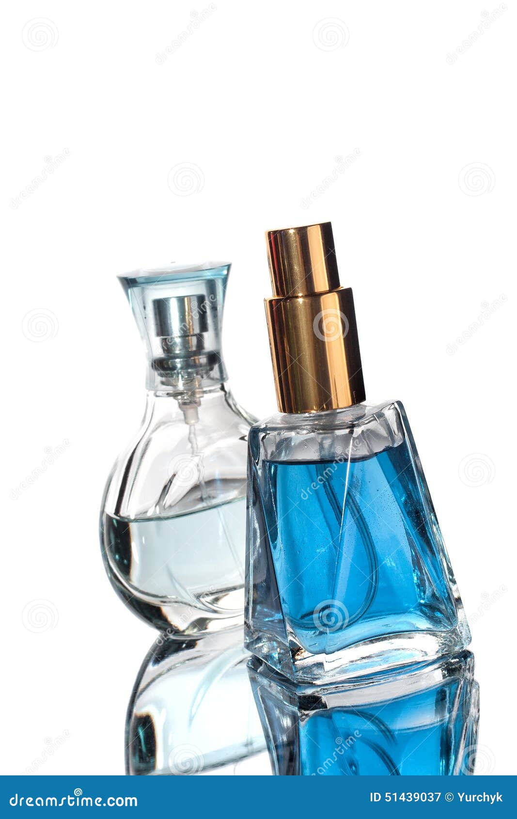 Two perfume bottles stock image. Image of closeup, odor - 51439037
