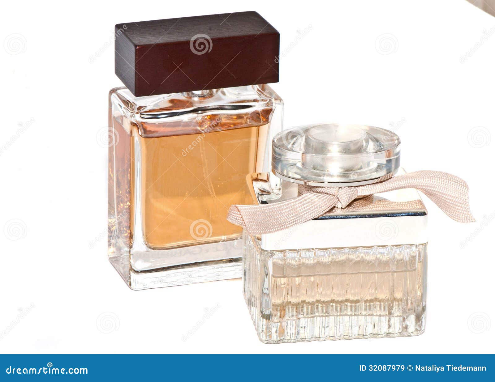 Two perfume bottles stock image. Image of elegance, cosmetics - 32087979
