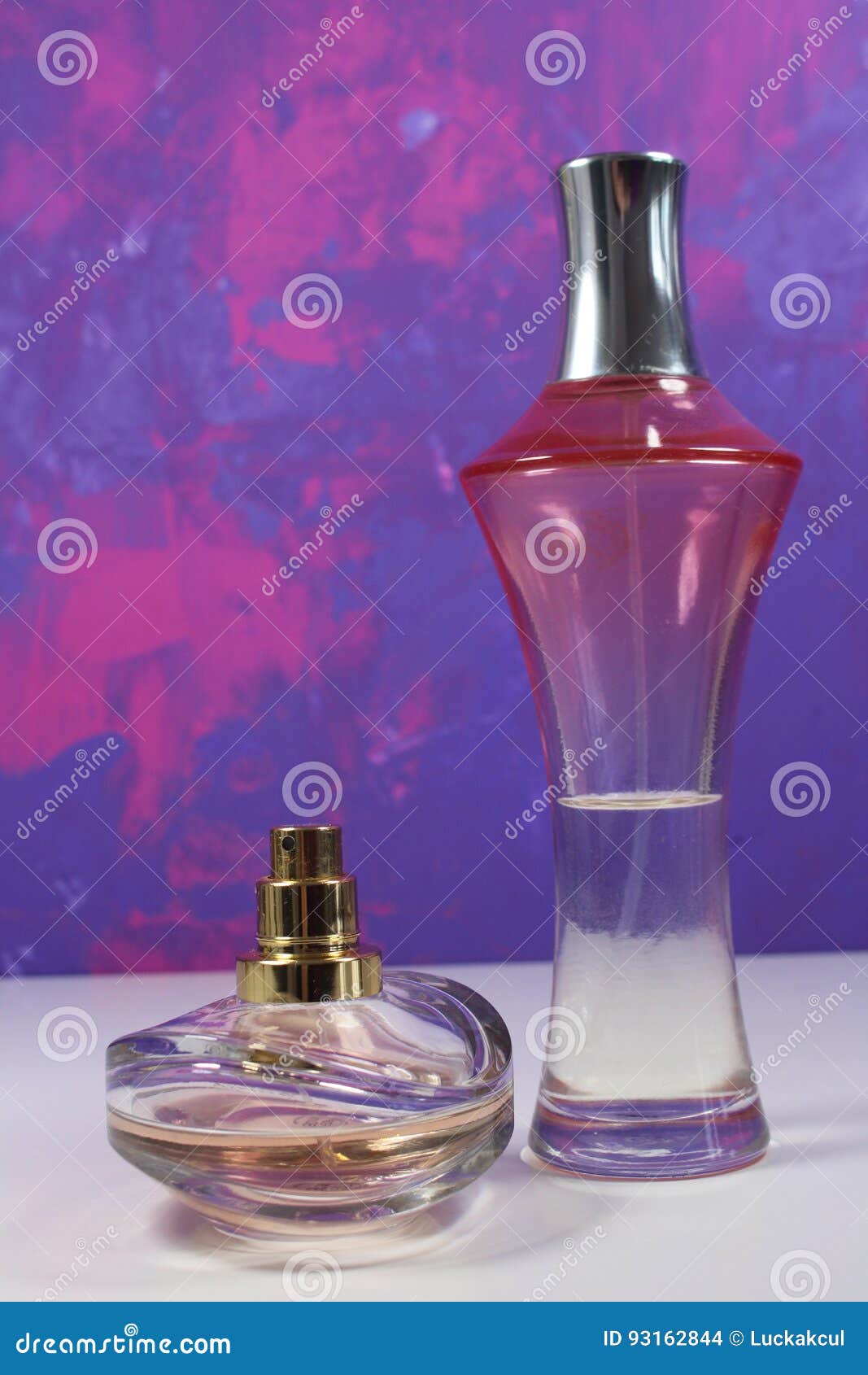 Two Perfumes with White Pearls Stock Photo - Image of lilac, perfumery ...