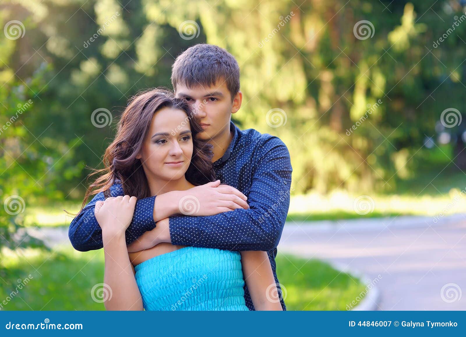 Two Person Loving Each Other Resting in the Park Stock Image - Image of ...