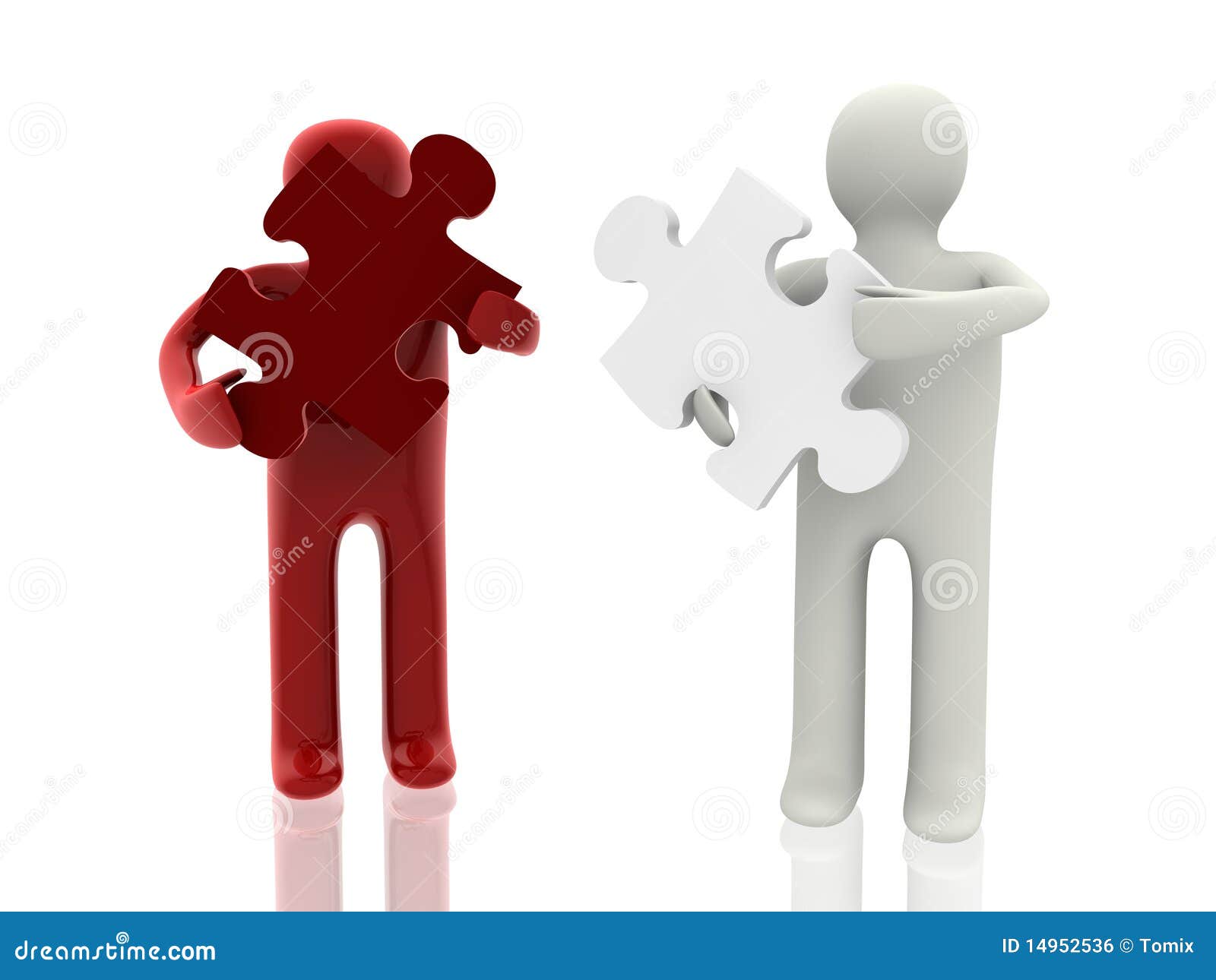Two Person with Puzzle Figure Stock Illustration - Illustration of aged ...