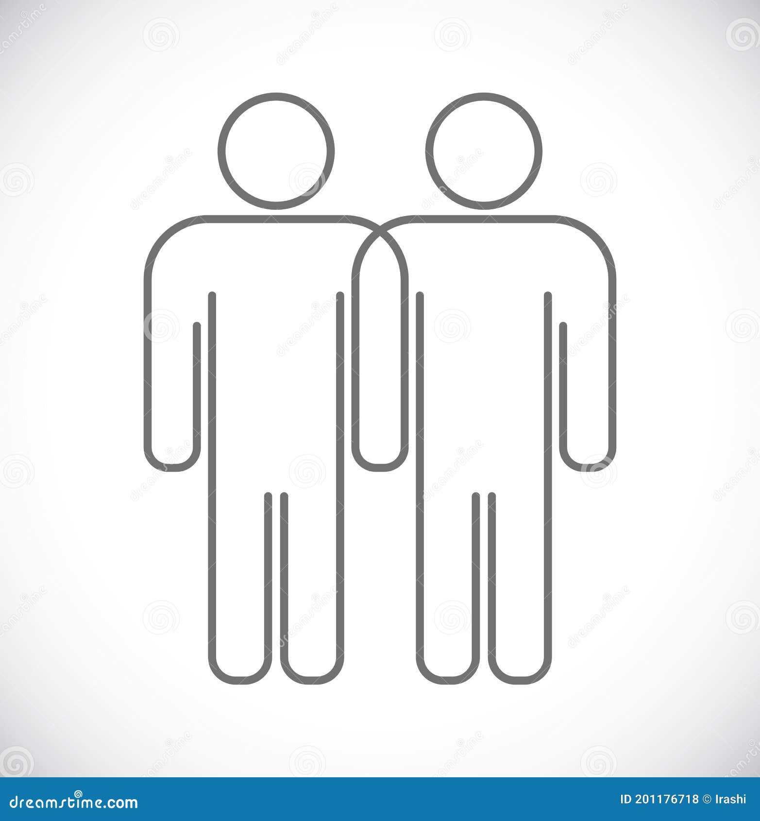 Two person teamwork stock vector. Illustration of human - 201176718