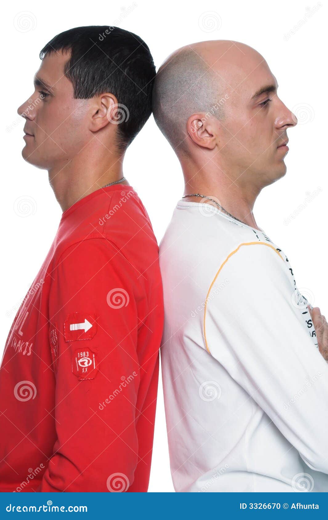 Two persons. stock photo. Image of adherent, contrasts - 3326670