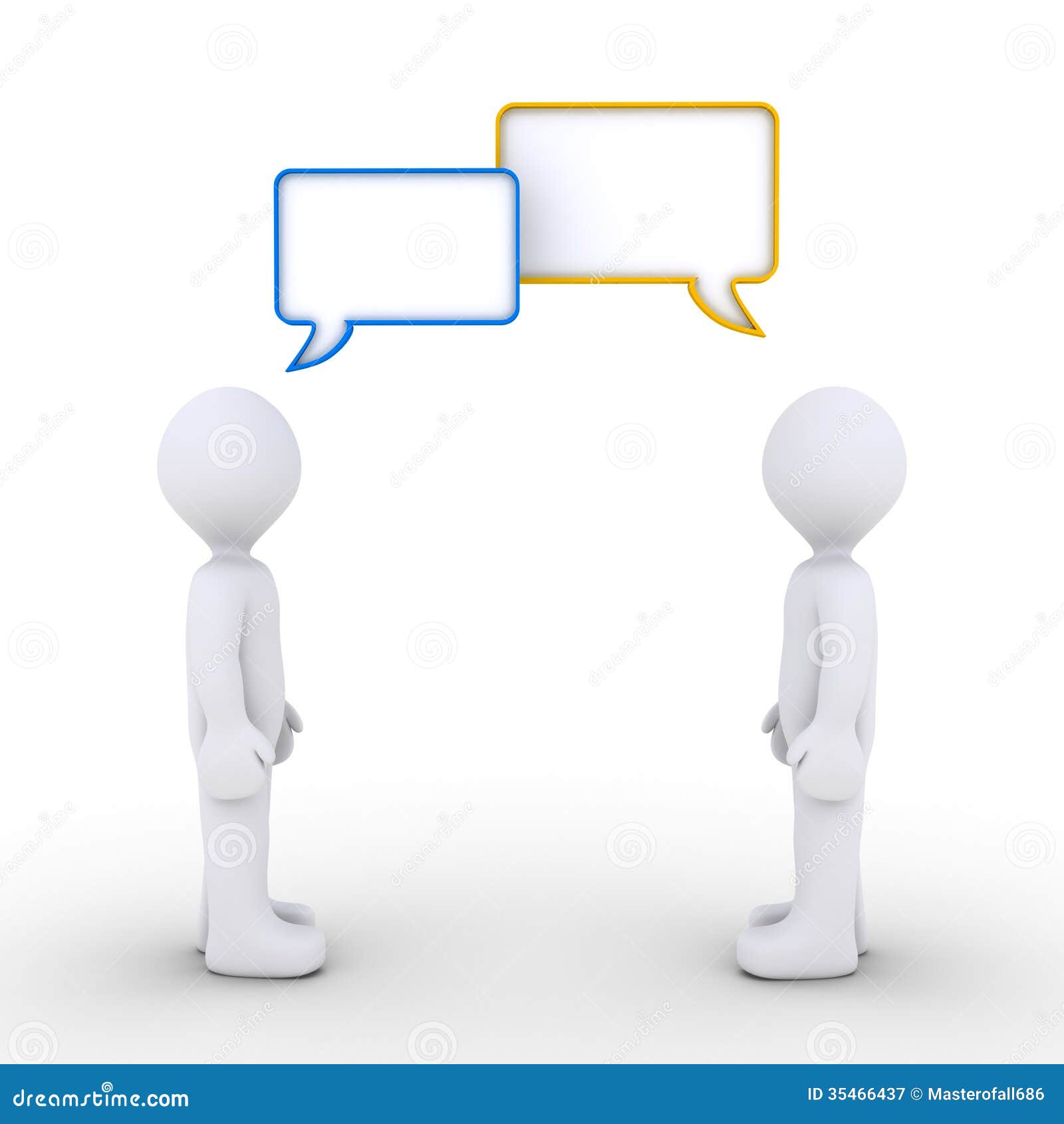 Two Persons Are Communicating Royalty Free Stock Photography - Image ...