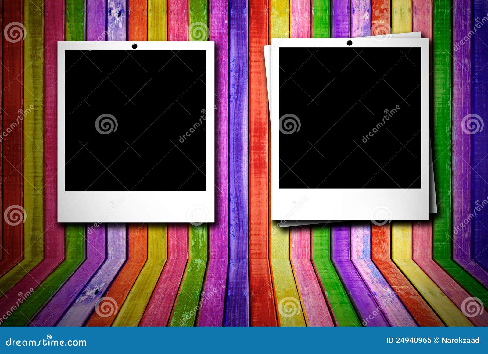 Two photoframe stock illustration. Illustration of empty - 24940965