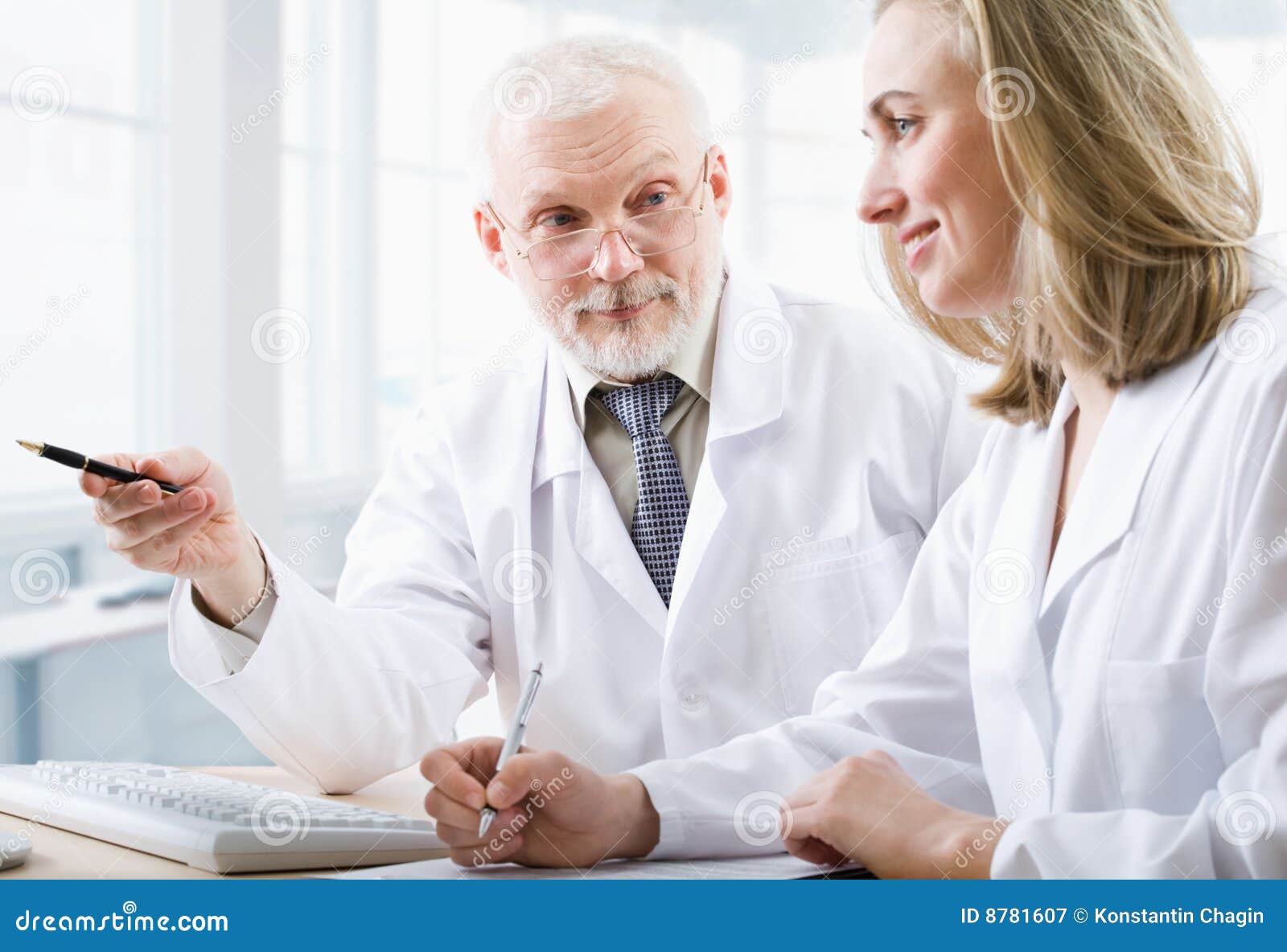 Two physicians stock image. Image of smiling, nurse, lifestyle - 8781607