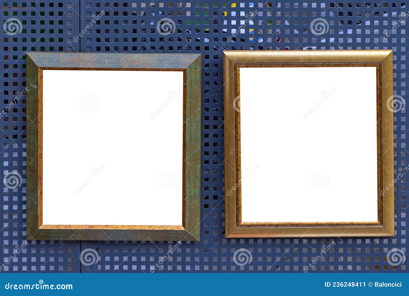 Two Picture Frames stock image. Image of copy, europe - 236248411