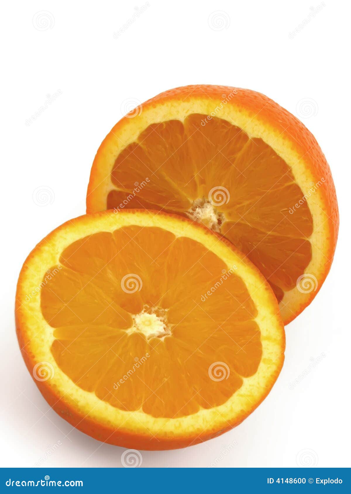 Two piece of Orange fruit stock photo. Image of fresh - 4148600