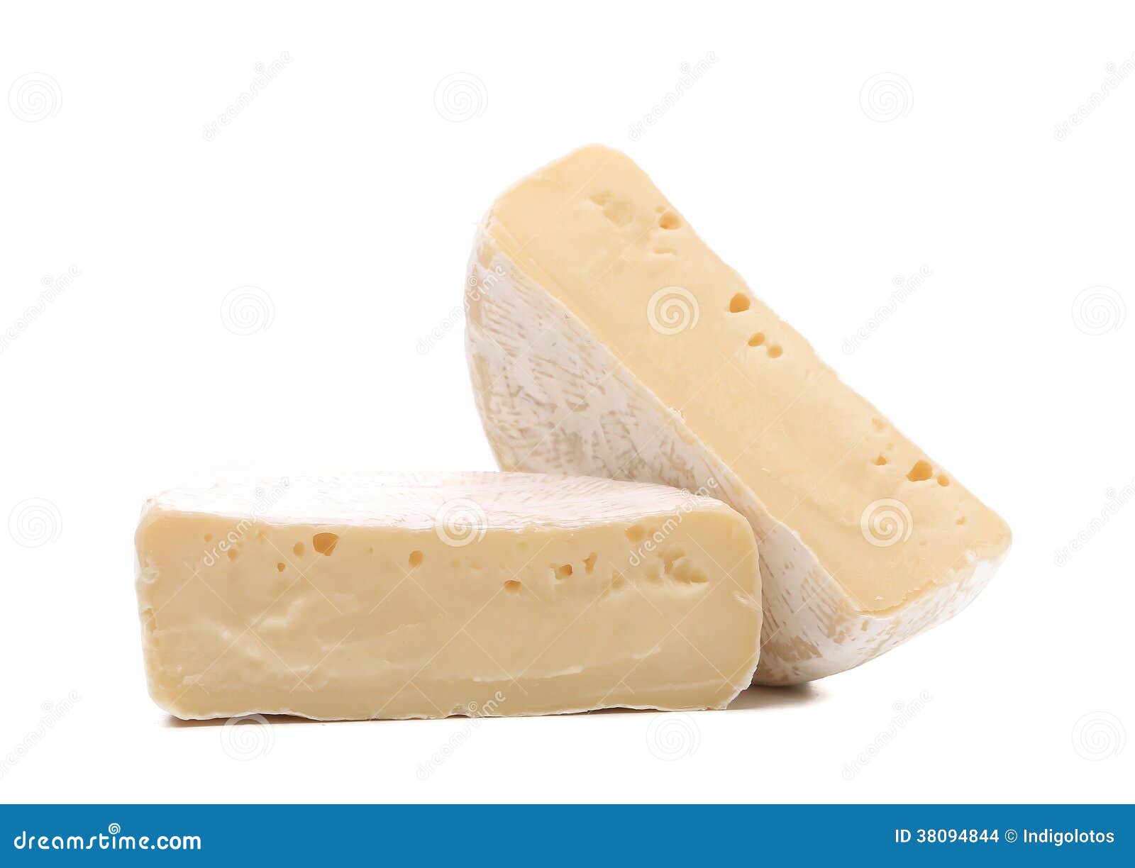 Two pieces of cheese brie. stock photo. Image of health - 38094844
