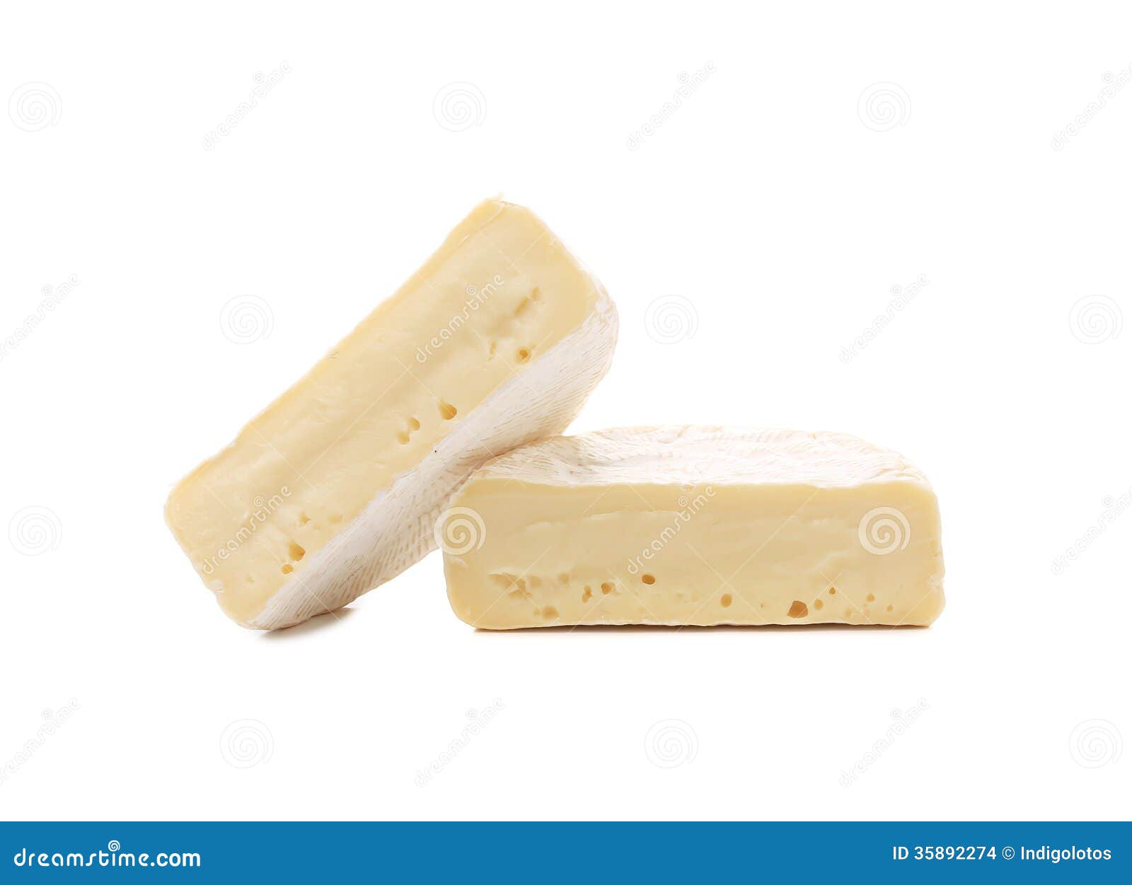 Two pieces of cheese brie. stock photo. Image of tasty - 35892274