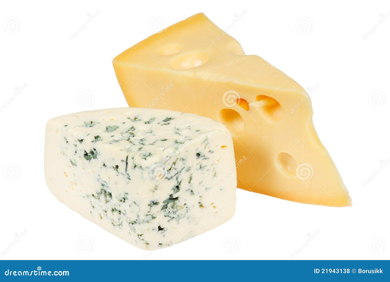 Two pieces of fresh cheese stock photo. Image of breakfast - 21943138