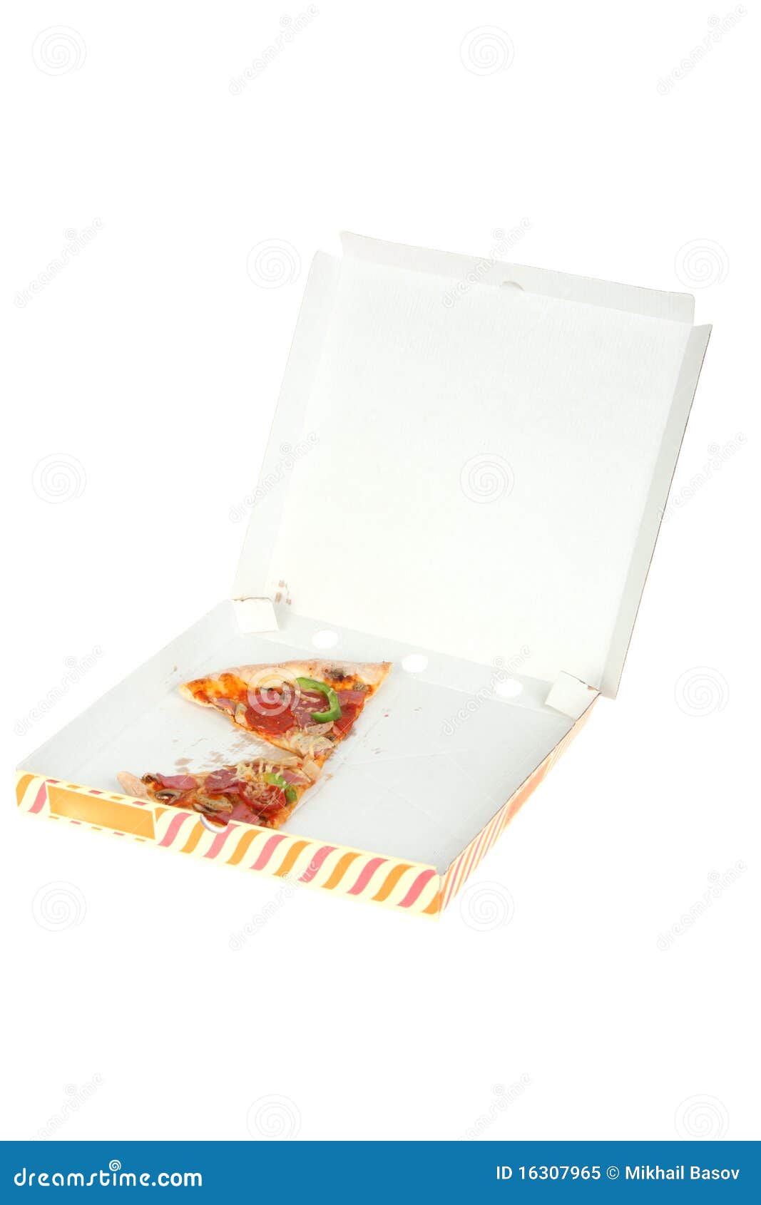 Two Pieces of Half-eaten Pizza Stock Image - Image of italian, piece ...