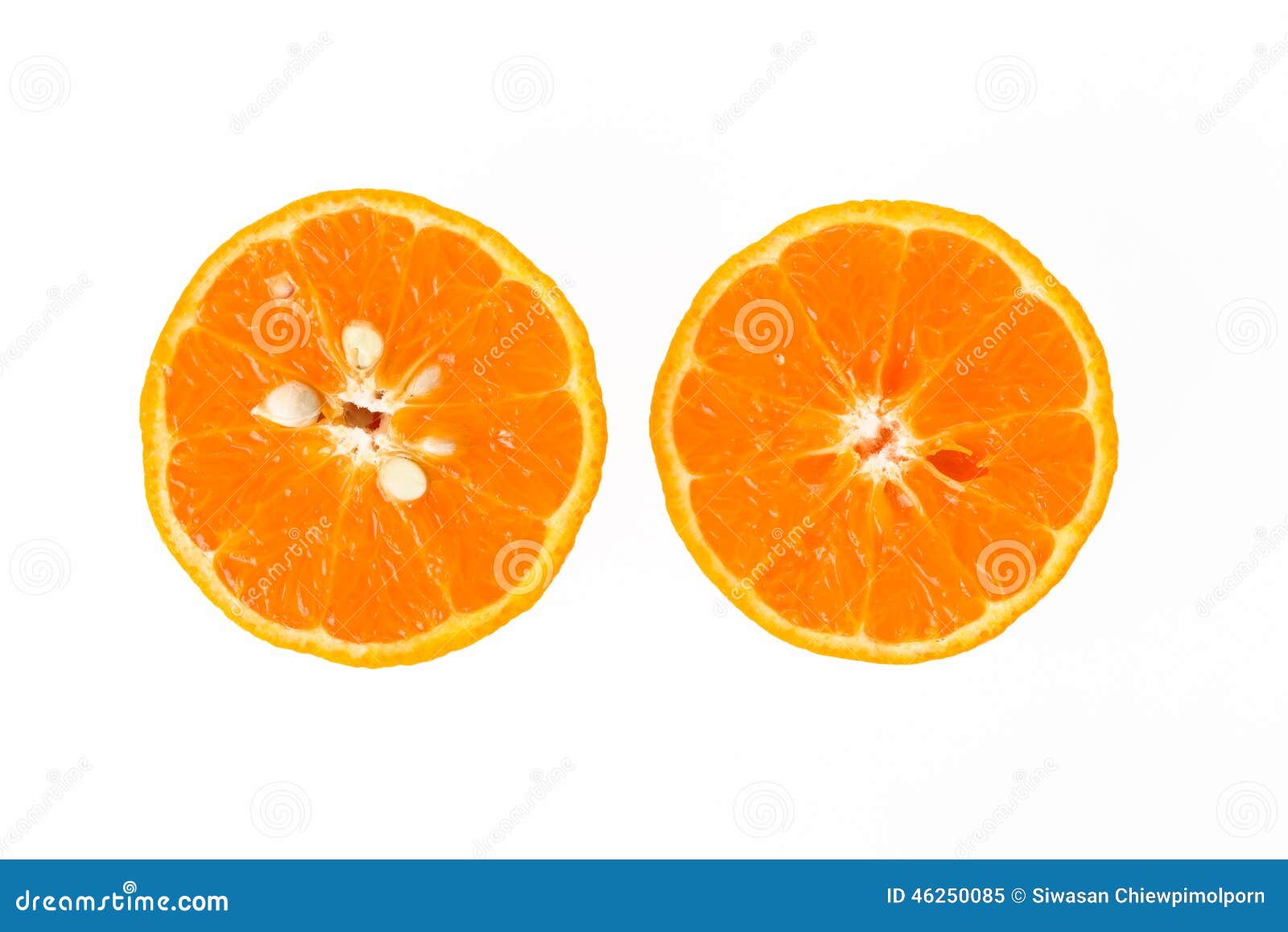 Two pieces of half orange stock image. Image of juicy - 46250085